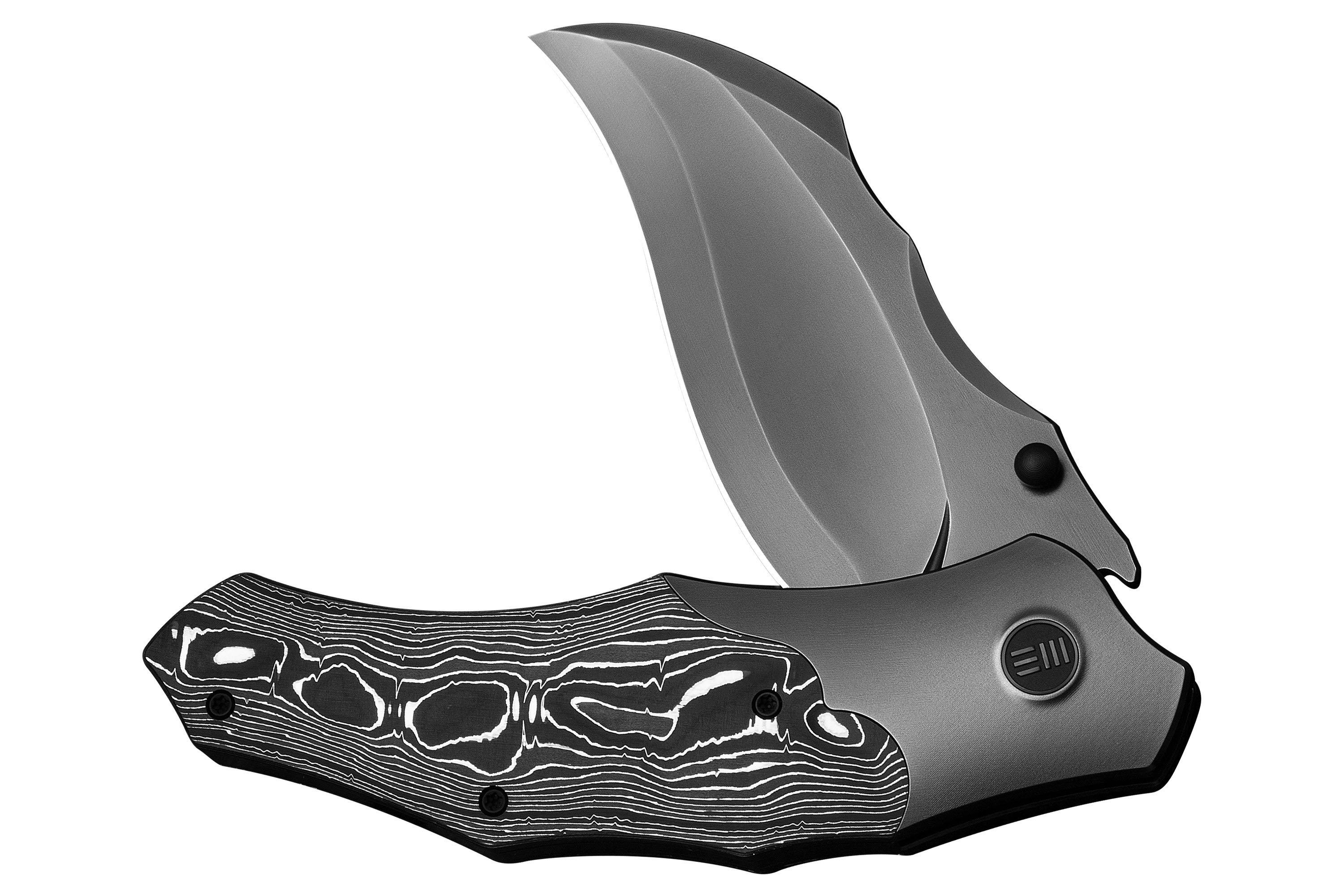 WE Knife Orc Boss WE24042-3 Polished Gray CPM 20CV, Gray Titanium ...