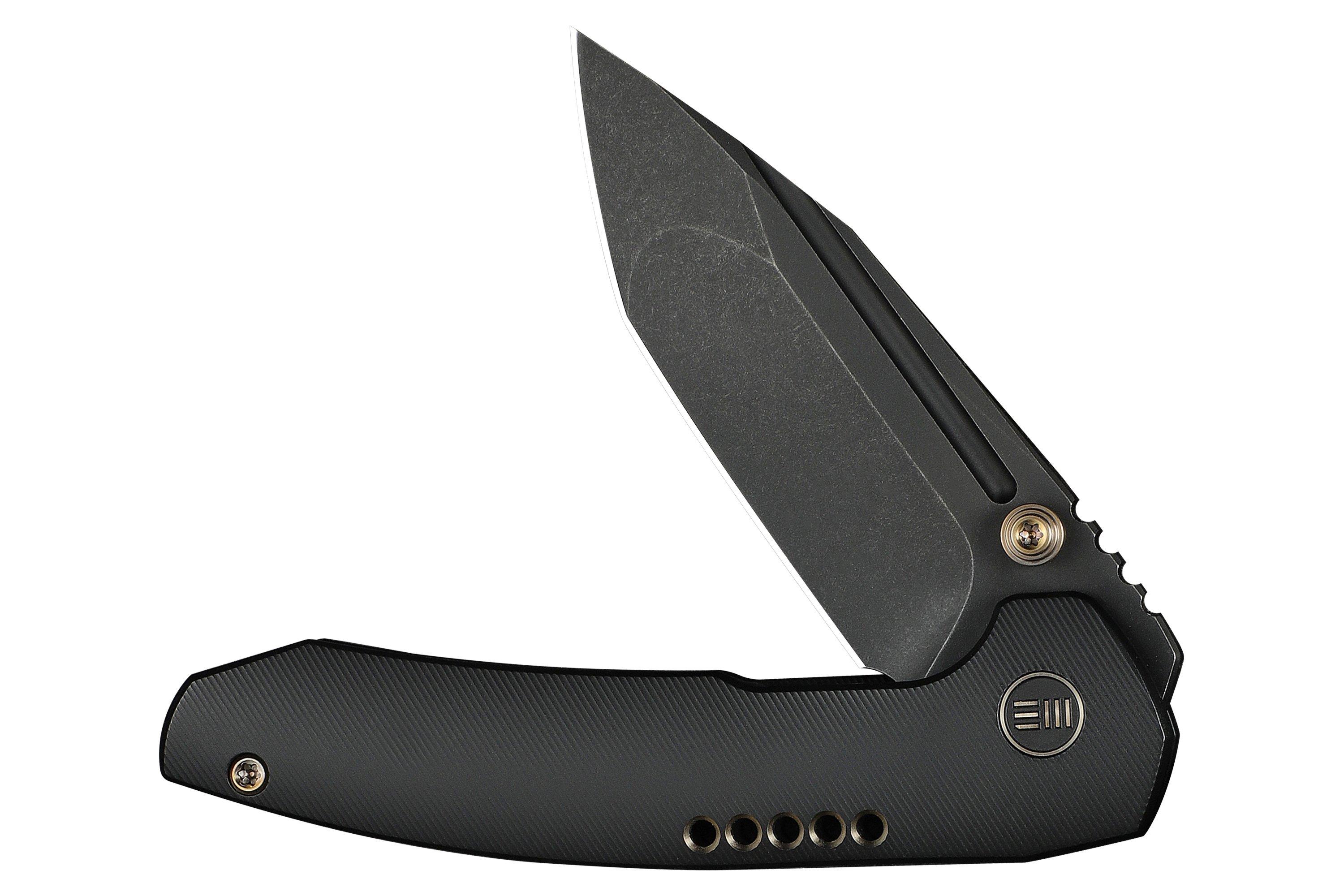 WE Knife Micro Trogon WE24043-1 Blackwashed Böhler M390, Black Titanium ...