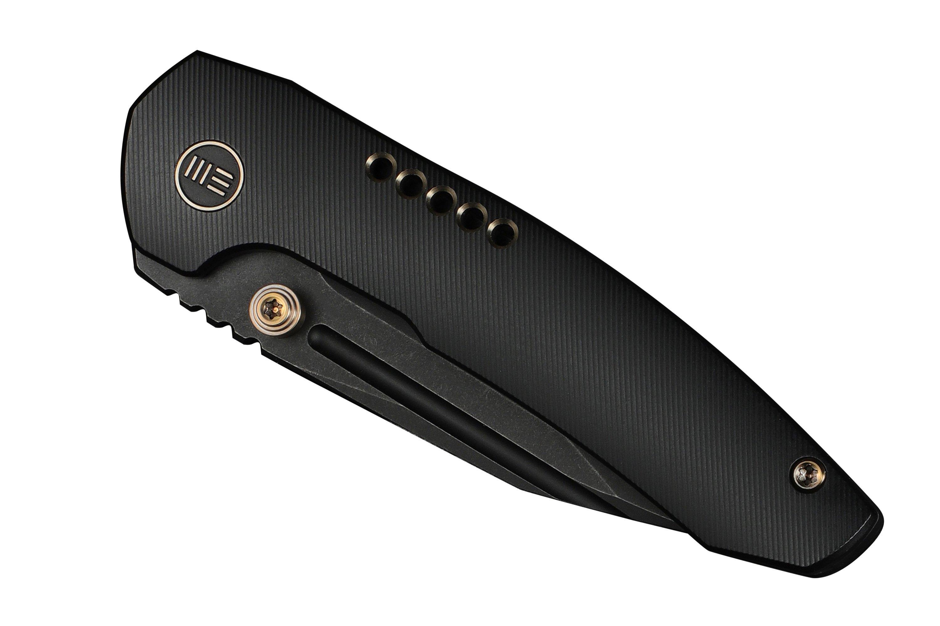 WE Knife Micro Trogon WE24043-1 Blackwashed Böhler M390, Black Titanium ...