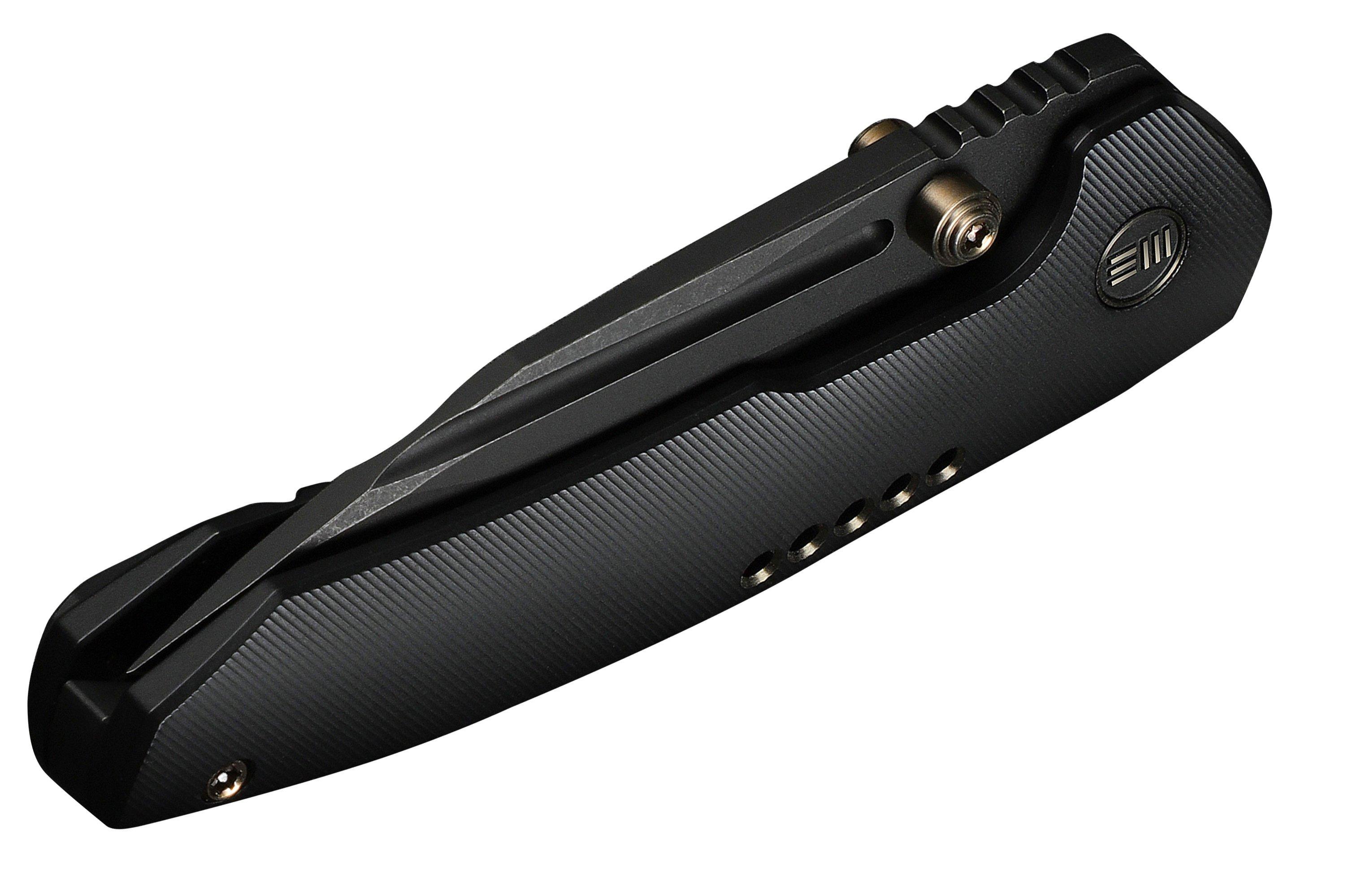 WE Knife Micro Trogon WE24043-1 Blackwashed Böhler M390, Black Titanium ...