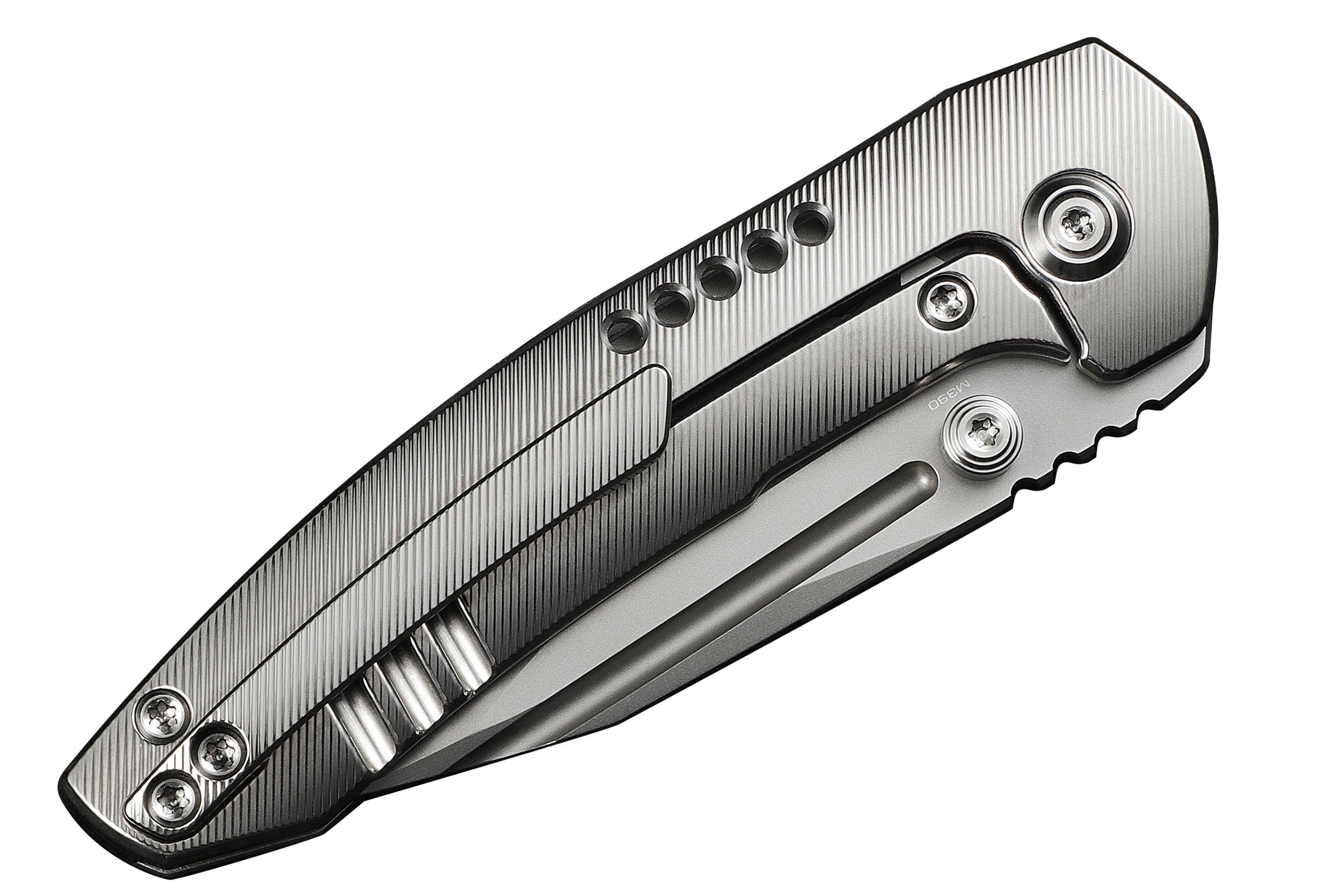 WE Knife Micro Trogon WE24043-2 Polished Bead Blasted Böhler M390 ...