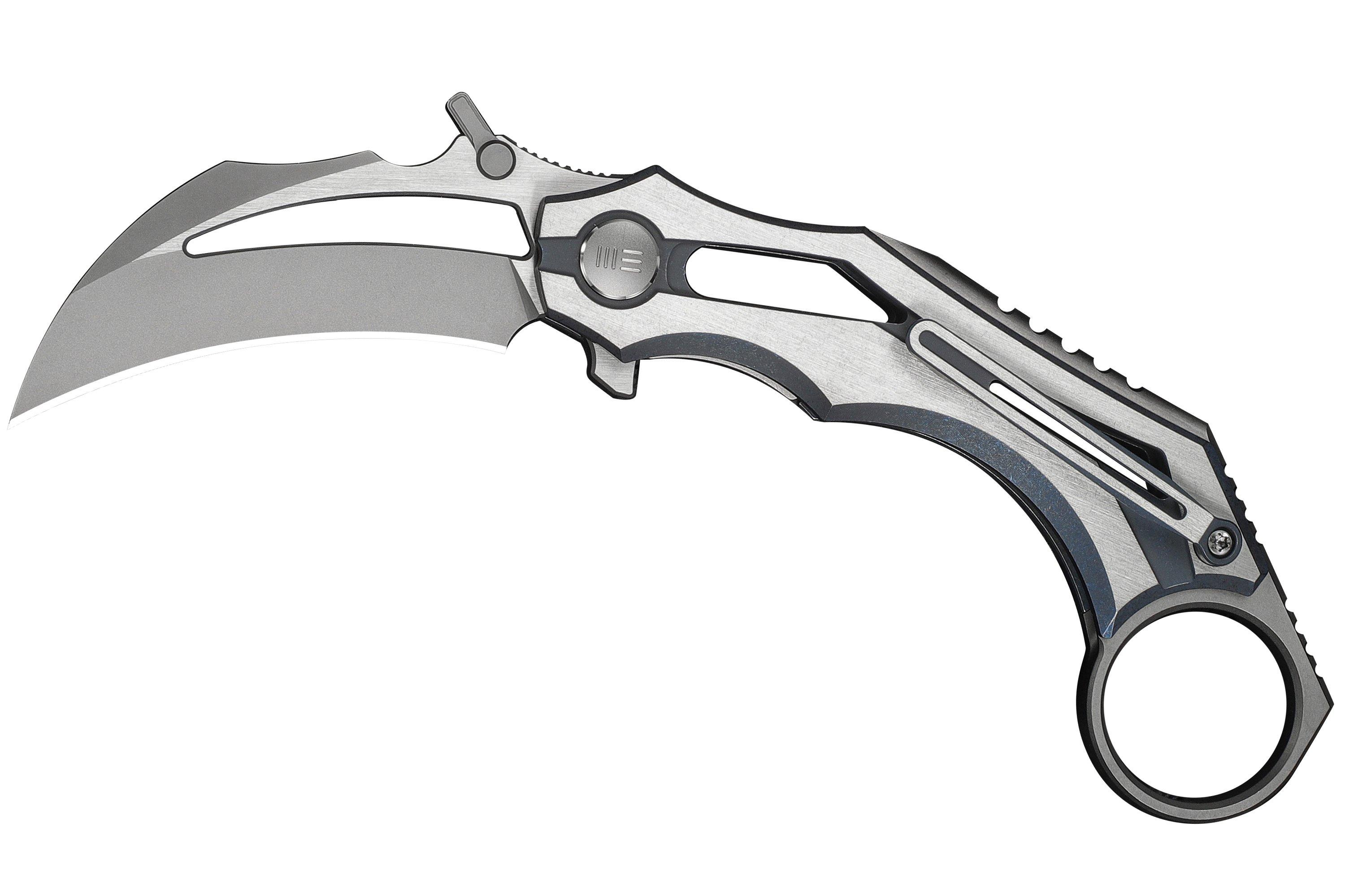WE Knife Cryonix WE24070-4 Two-Tone Stonewashed Satin M390, Blue ...