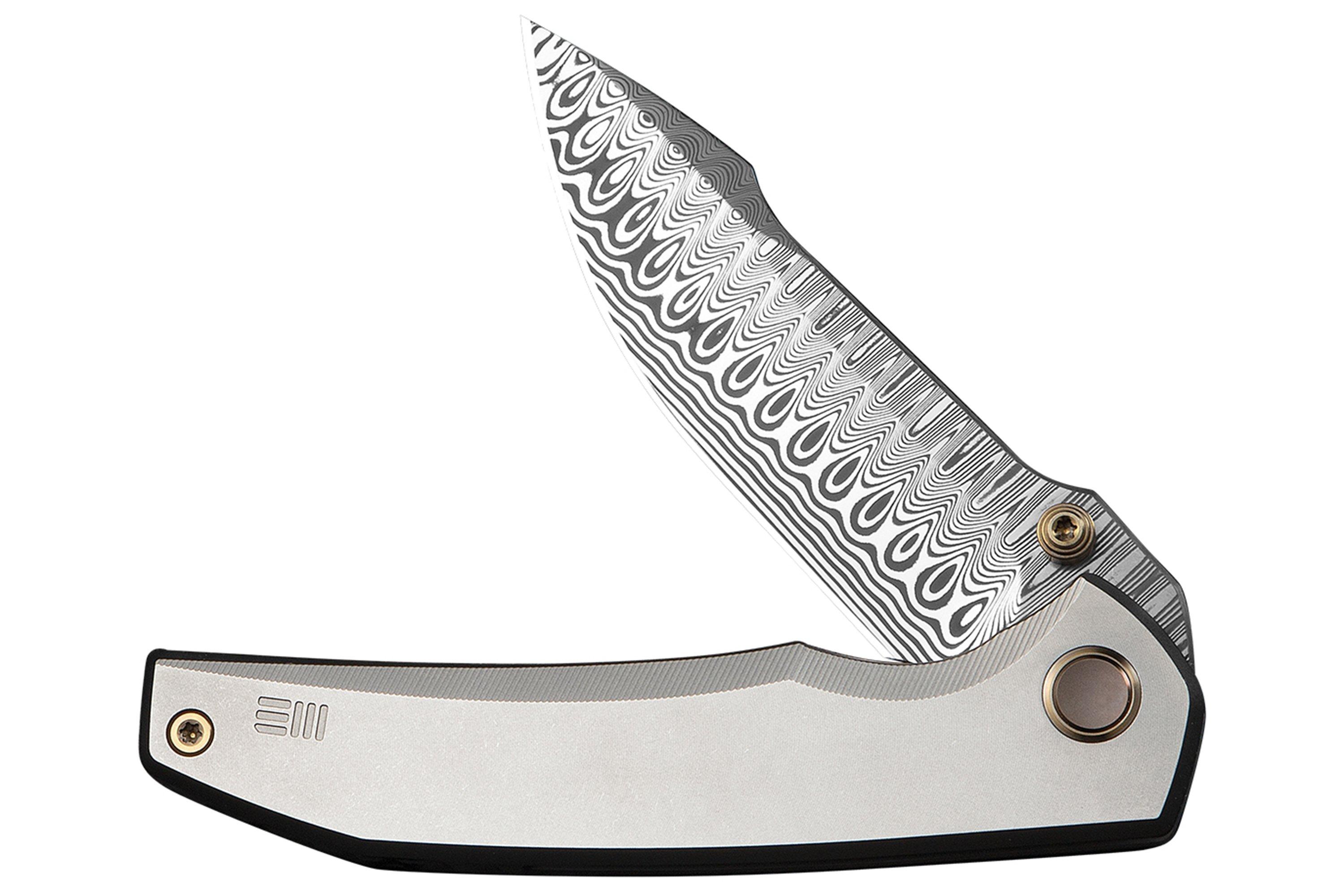 WE Knife Ryson WE24086-DS1 Hugin Damasteel, Gray Titanium, pocket knife ...