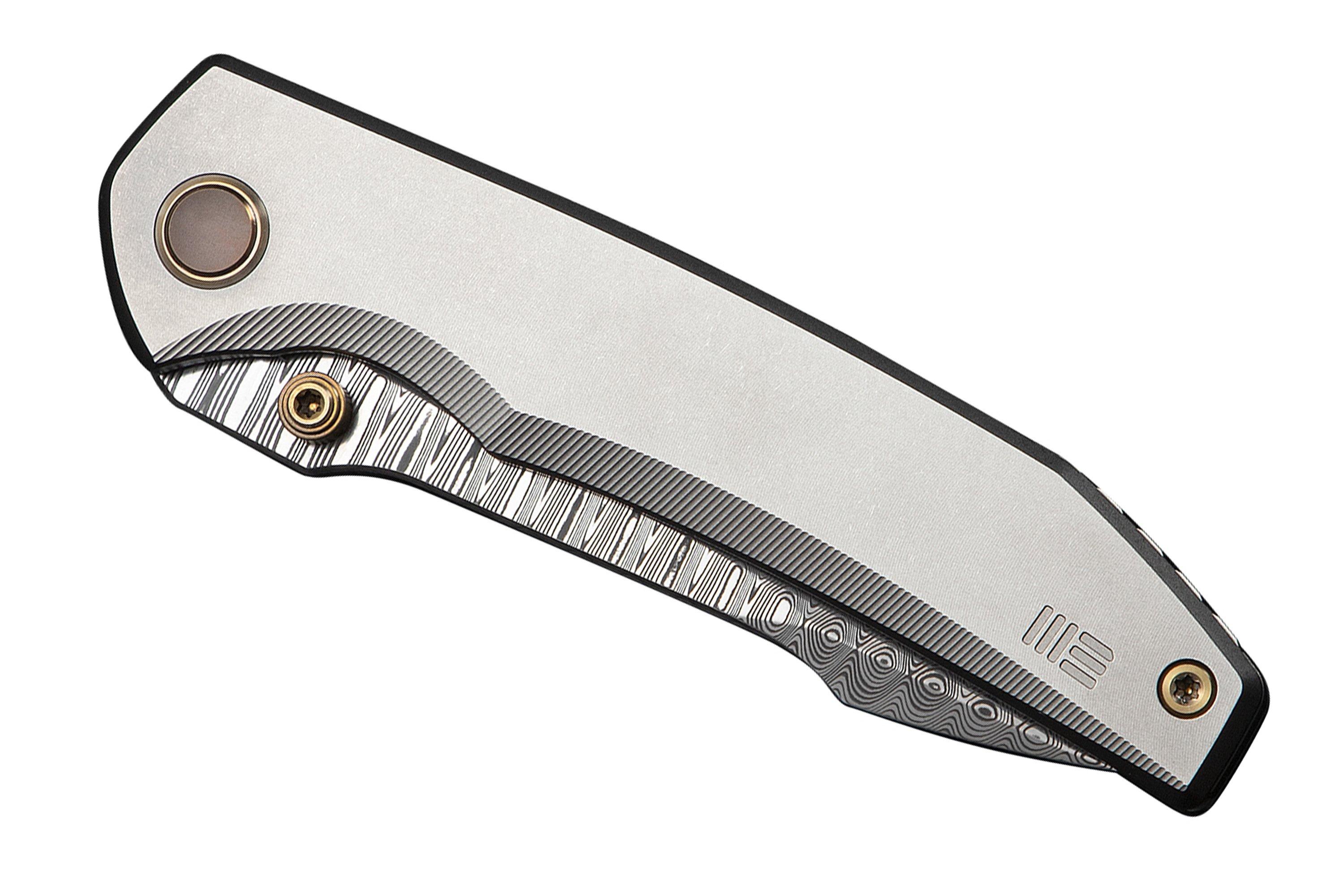 WE Knife Ryson WE24086-DS1 Hugin Damasteel, Gray Titanium ...