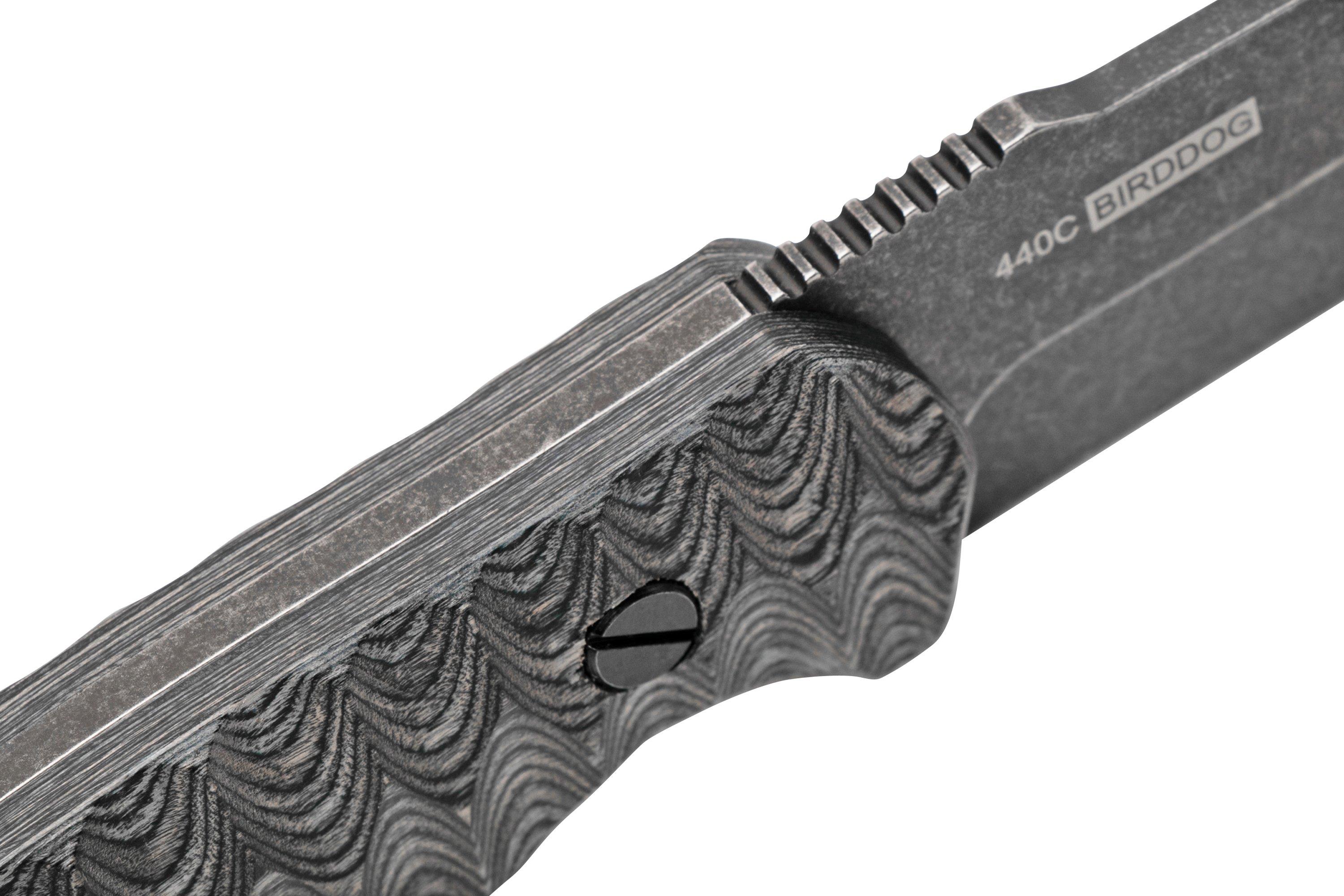 Willumsen Birddog BD21DSW Dark Stonewashed, cuchillo bushcraft ...