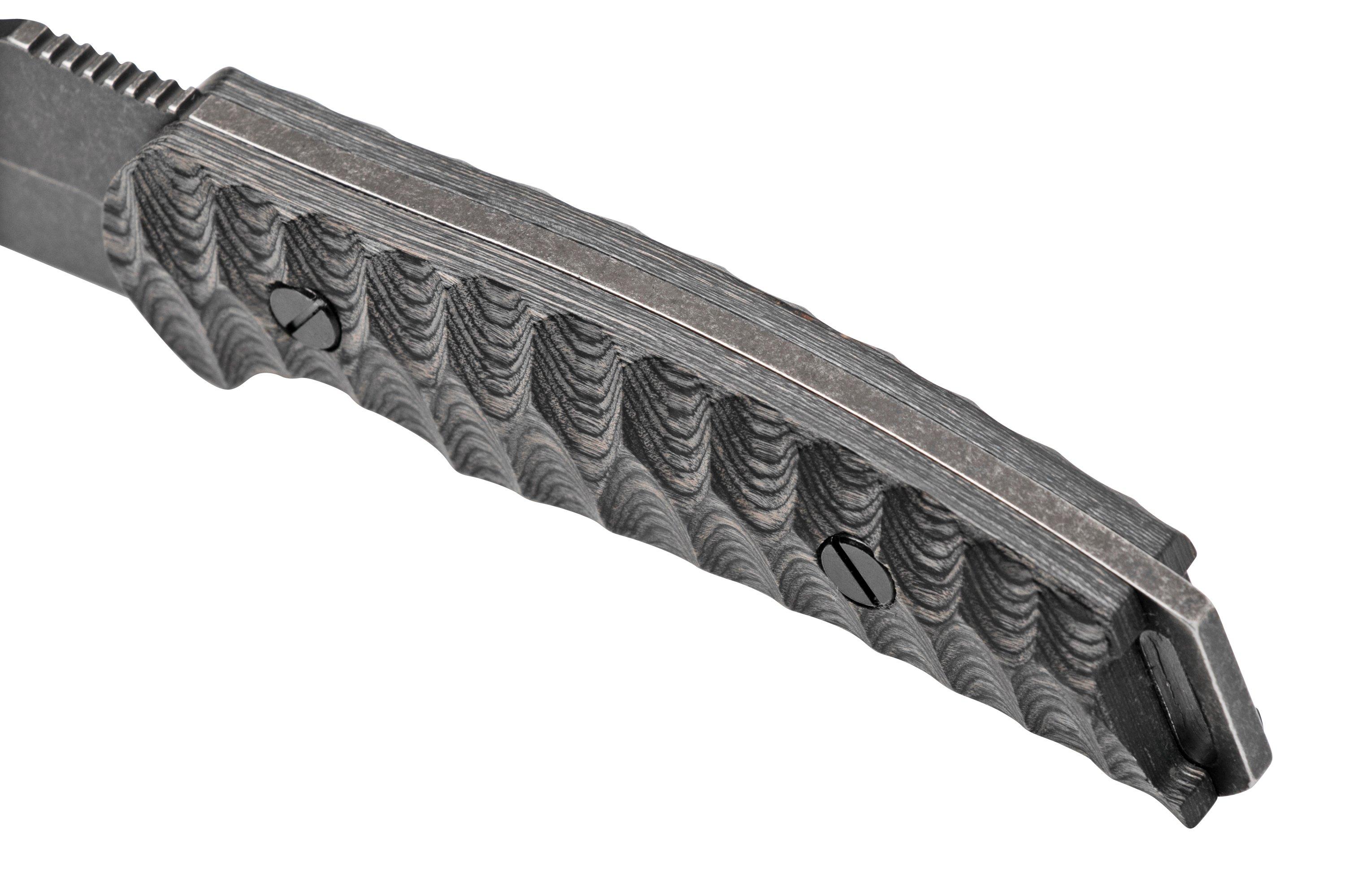 Willumsen Birddog BD21DSW Dark Stonewashed, bushcraft knife ...