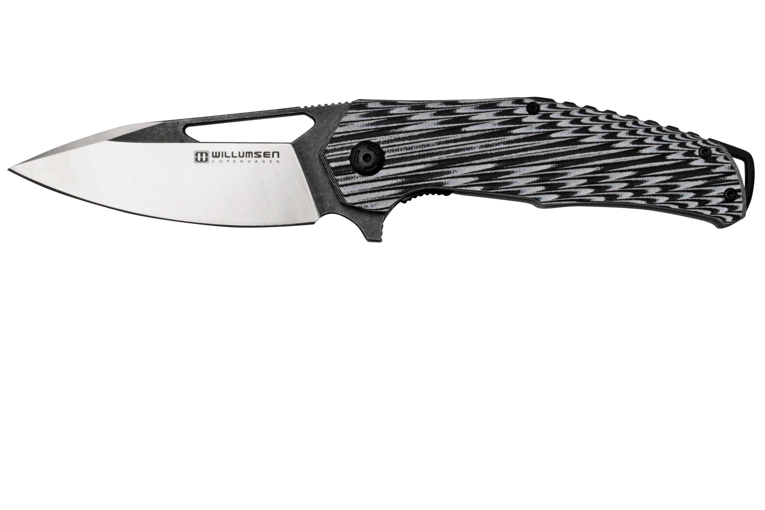 Willumsen Chibs CH21TGR Gray & Black, pocket knife | Advantageously ...