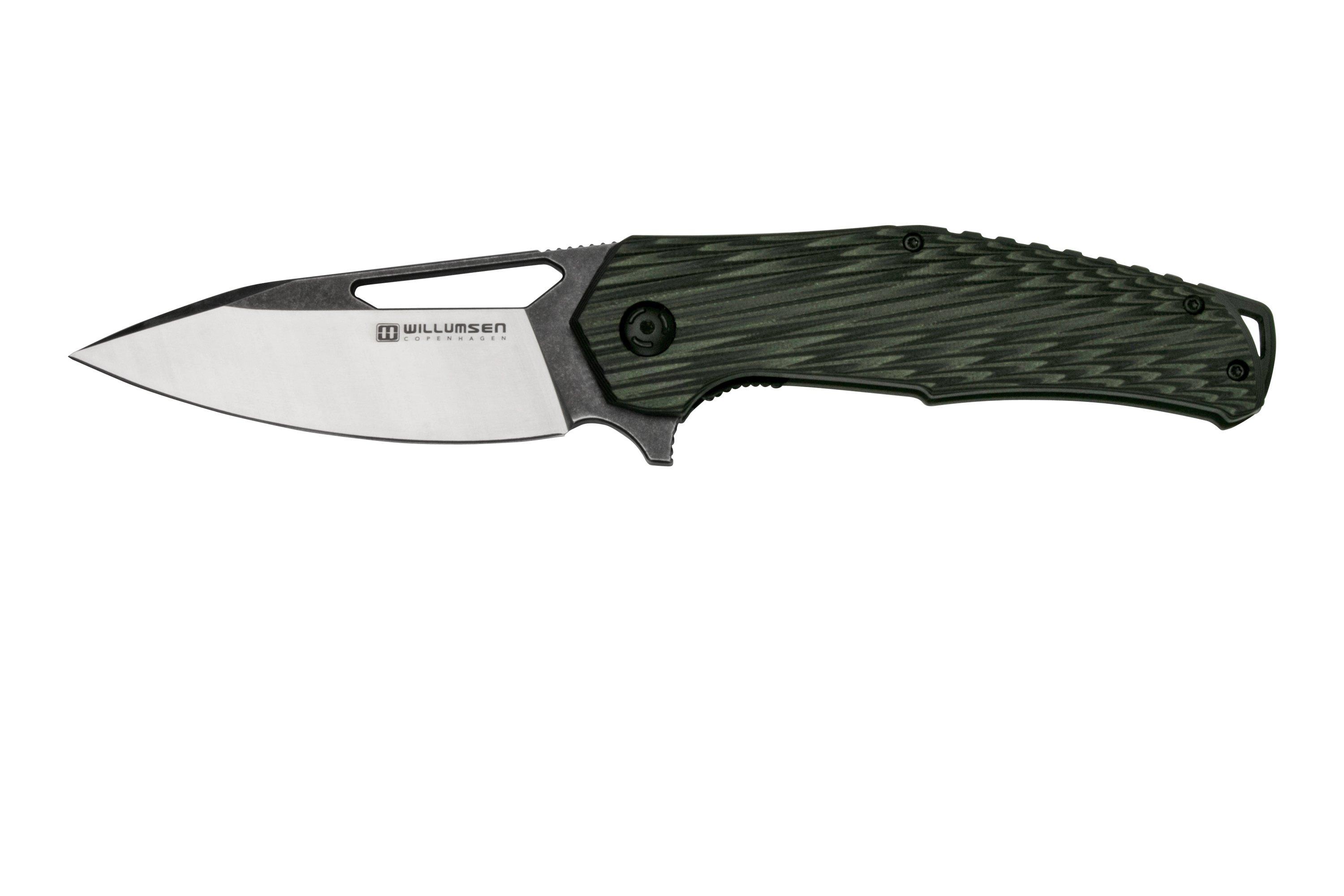 Willumsen Chibs CH21TOL Green & Black, pocket knife | Advantageously ...