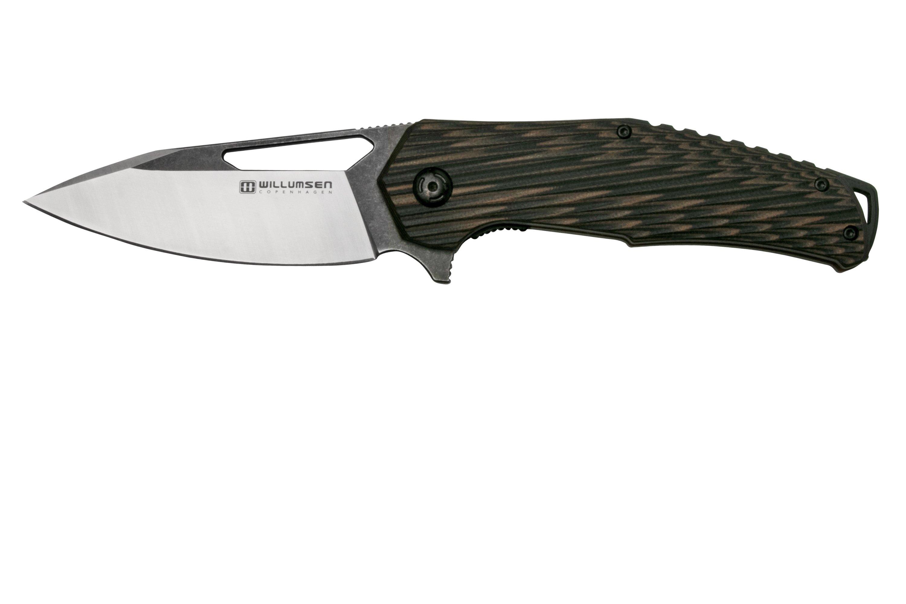 Willumsen Chibs CH21TTA Tan & Black, pocket knife | Advantageously ...