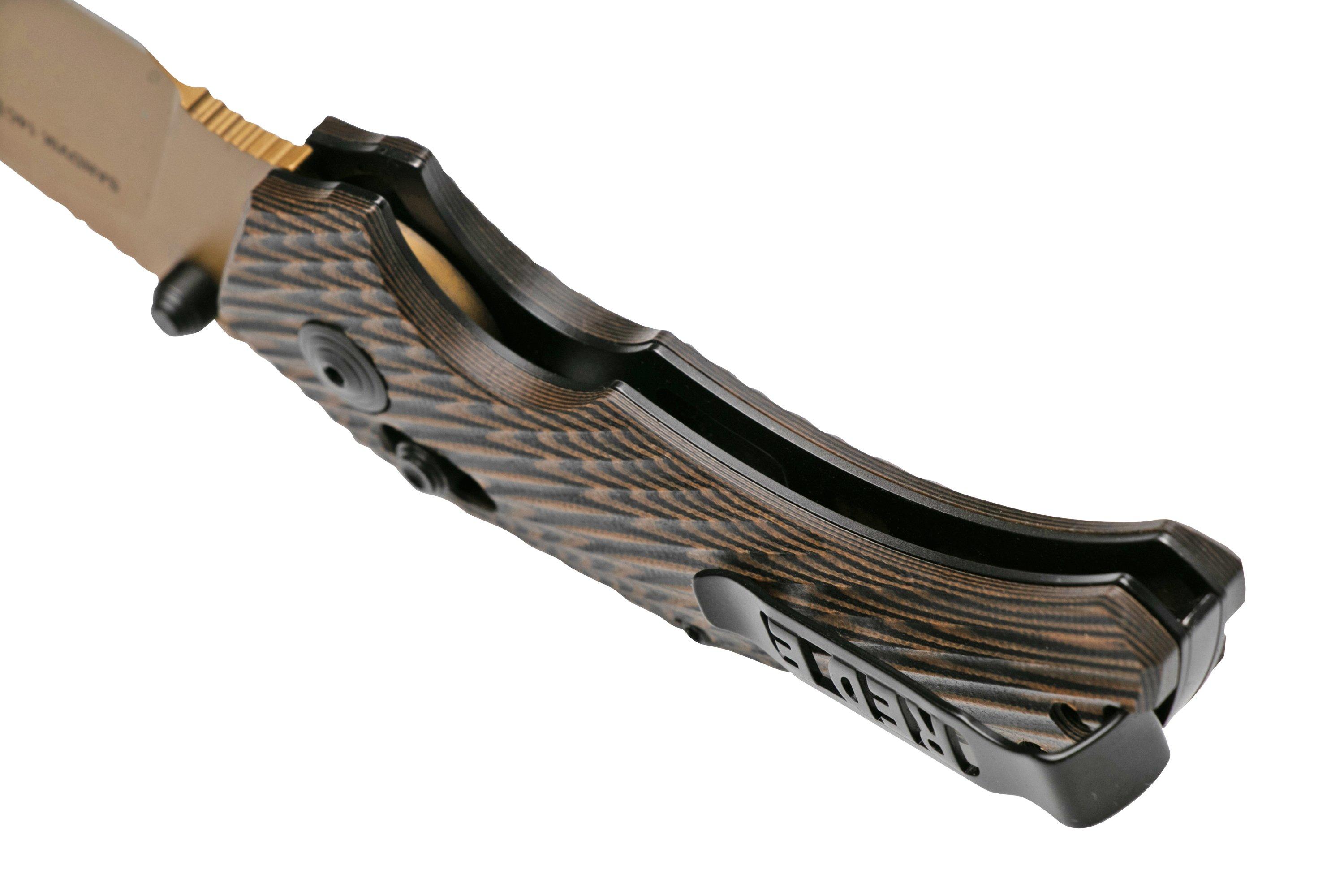 Willumsen Red E, RE21DTA Acid Desert Tan & Black, pocket knife ...