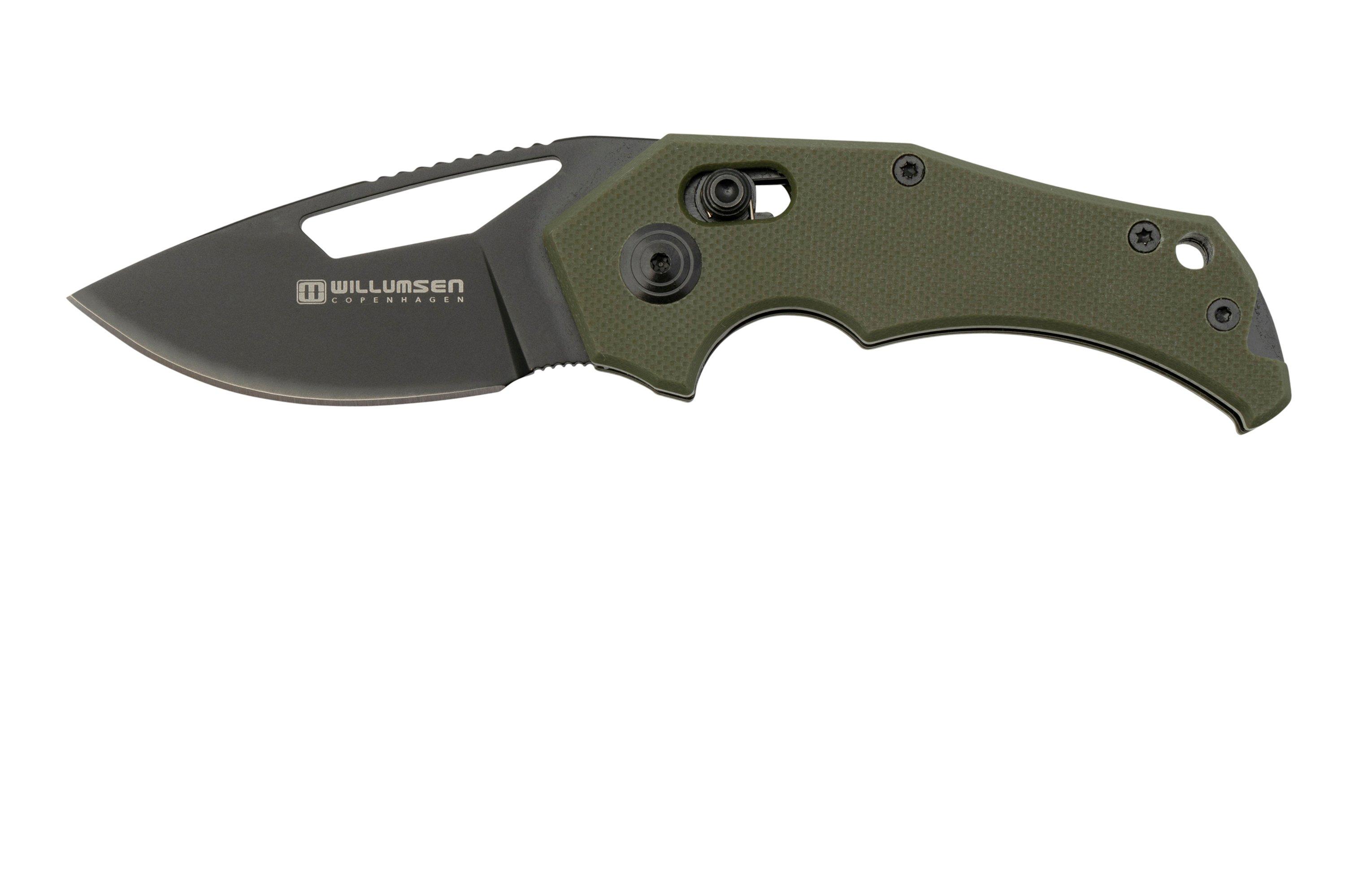 Willumsen Red E Nano, RN23NOL OD Green, couteau de poche | Achetez à ...