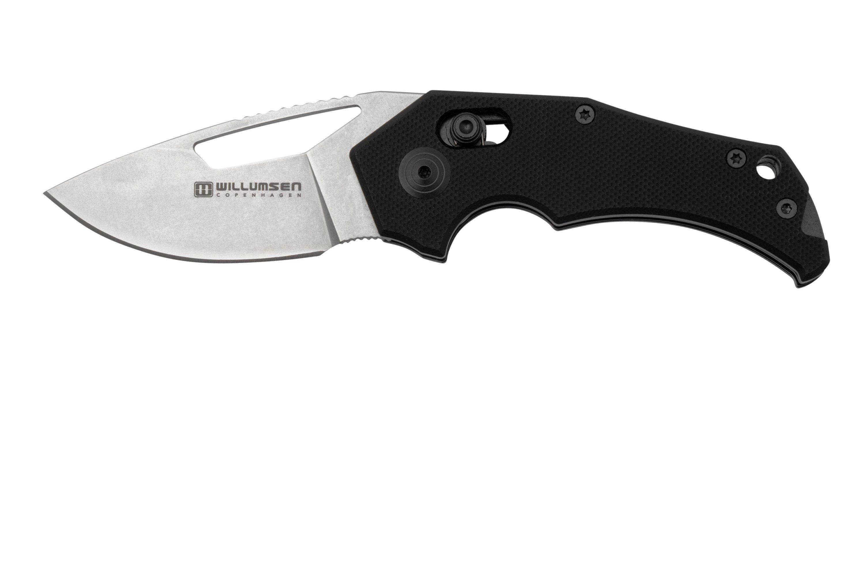 Willumsen Red E Nano, RN23BL Black G10, Stonewash navaja | Compras con ...