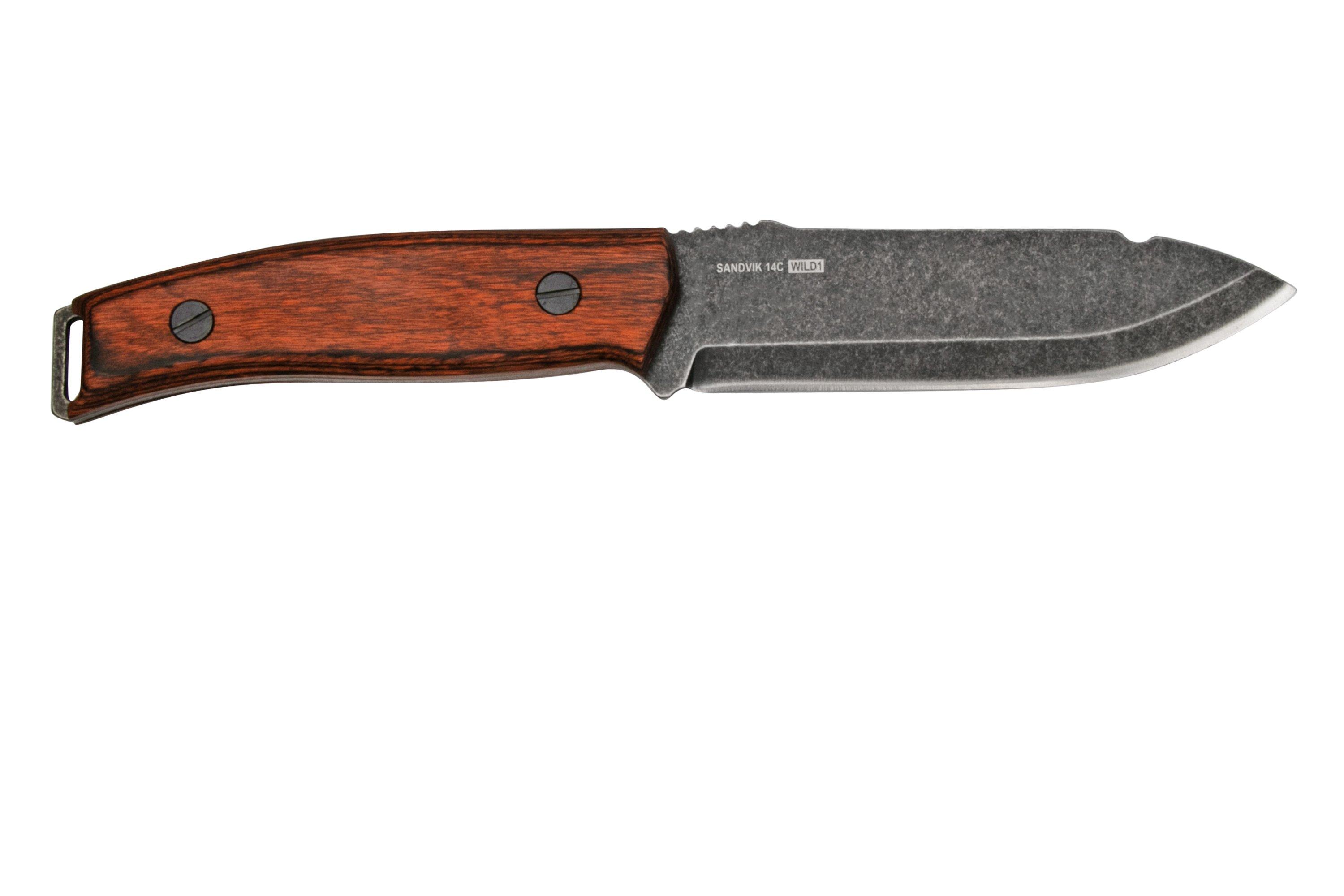 Willumsen Wild1 W121DSW Dark Stonewashed, bushcraft knife ...