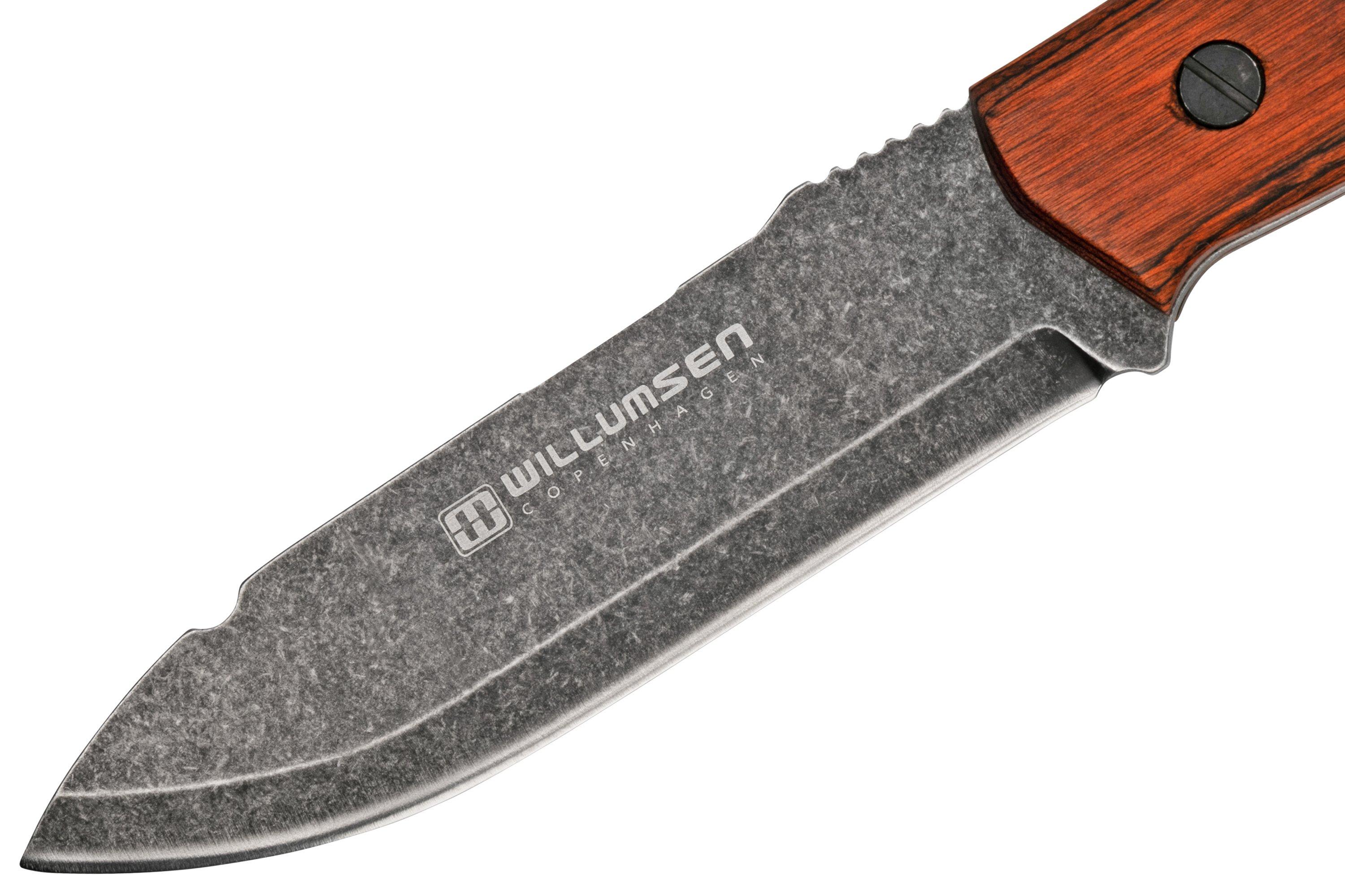 Willumsen Wild1 W121DSW Dark Stonewashed, bushcraft knife ...