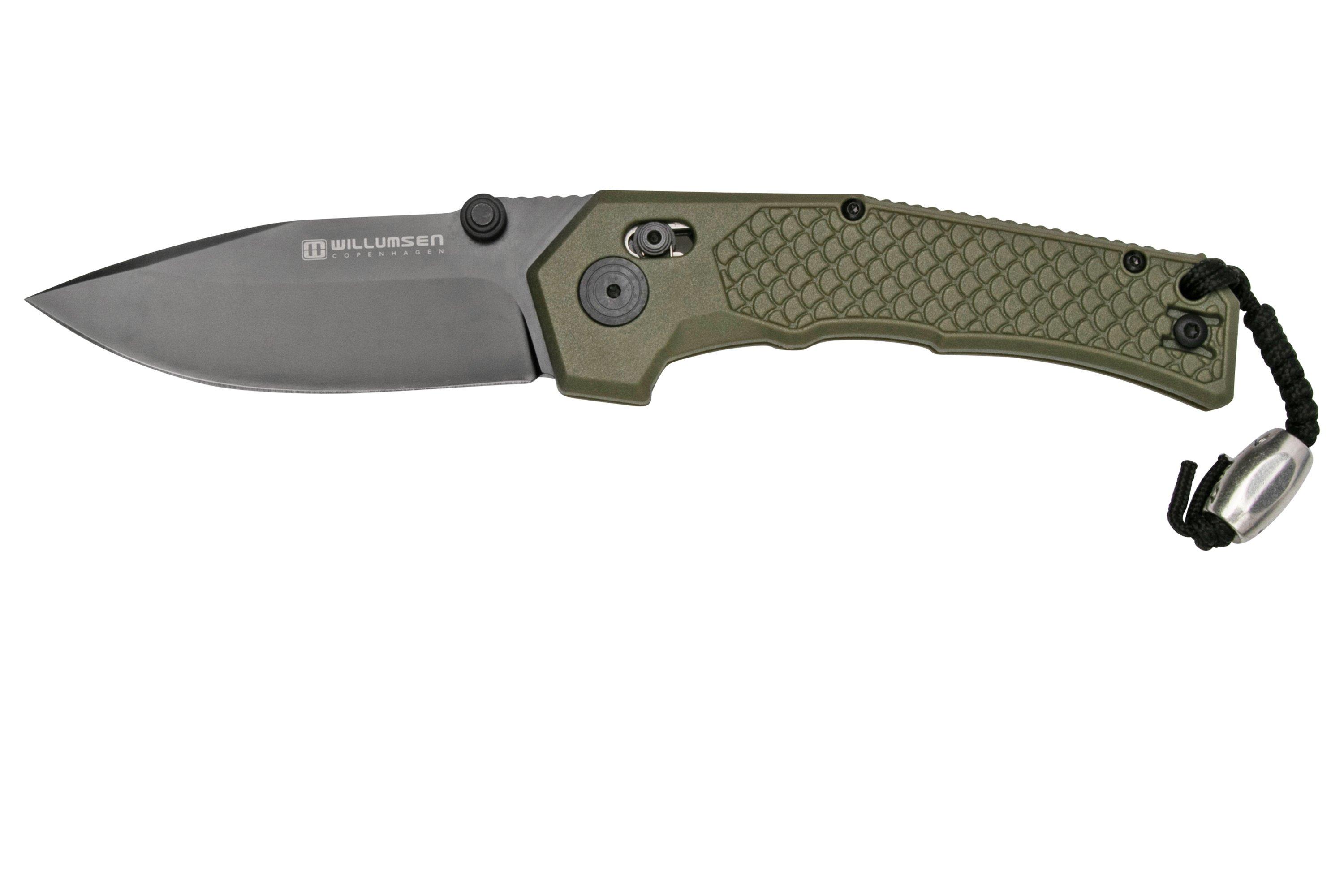 Willumsen Zero7, Z722NOL Night Olive pocket knife | Advantageously ...