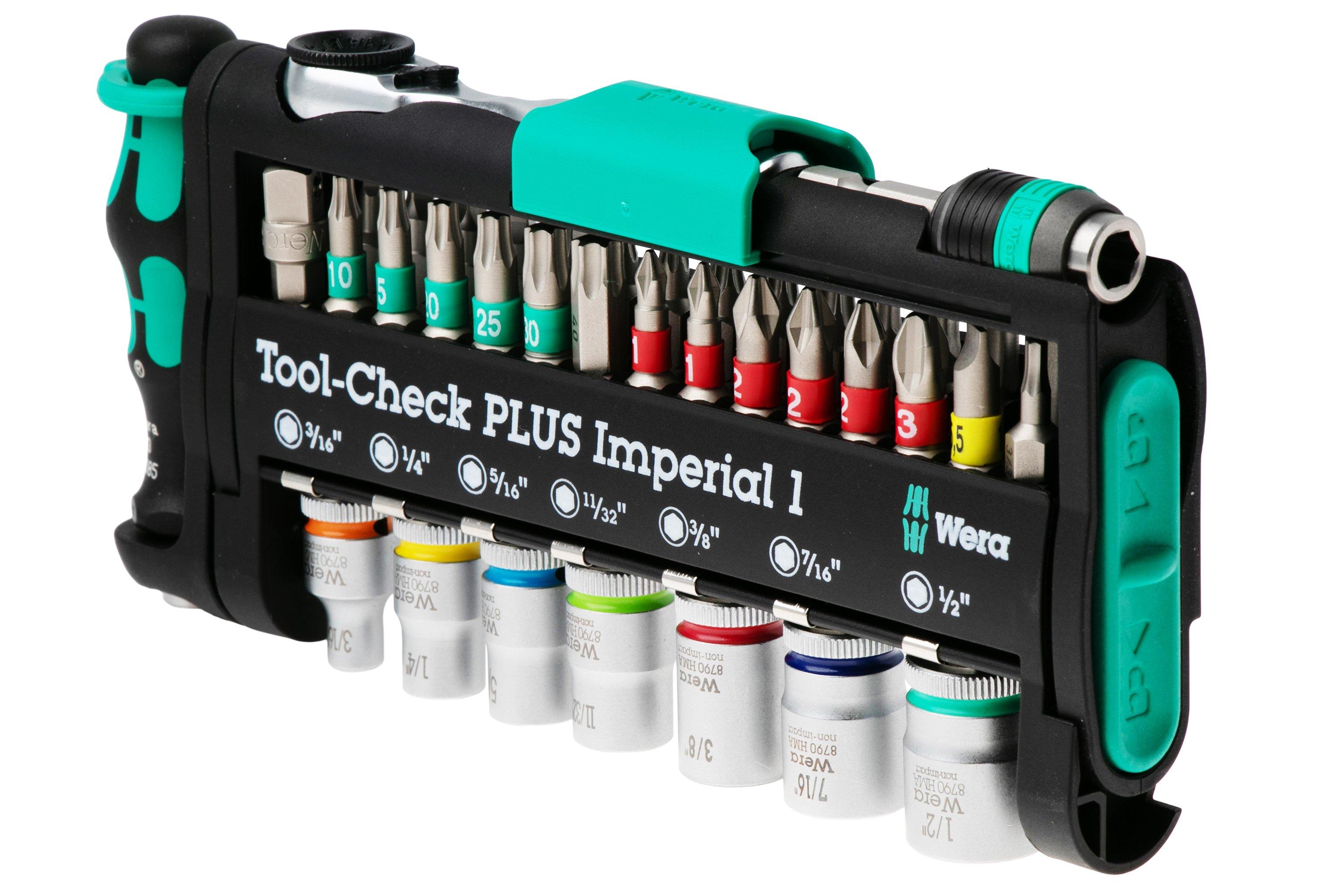Wera Tool-Check Plus 1 Imperial 5049060001 conjunto de brocas e ...