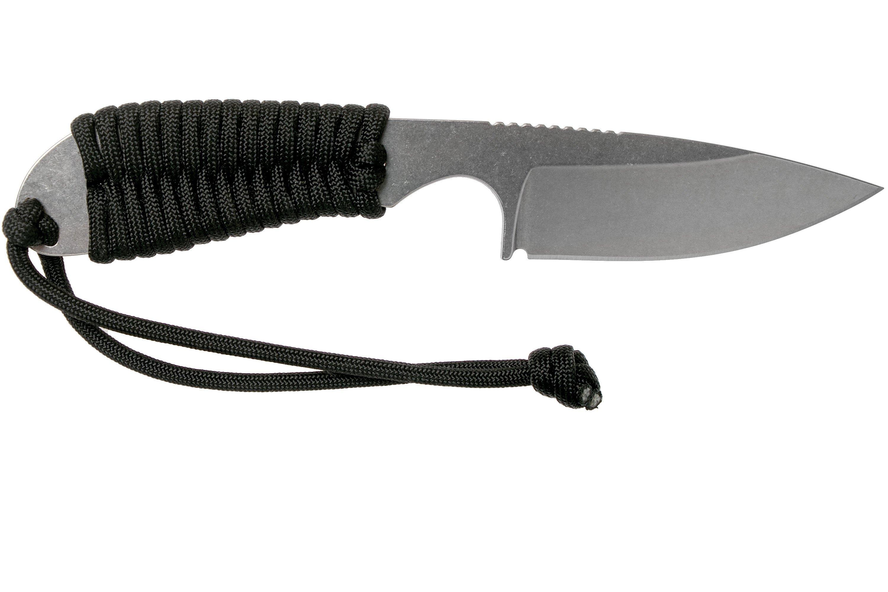 White River Knives M1 Backpacker Black Paracord Neck Knife ...
