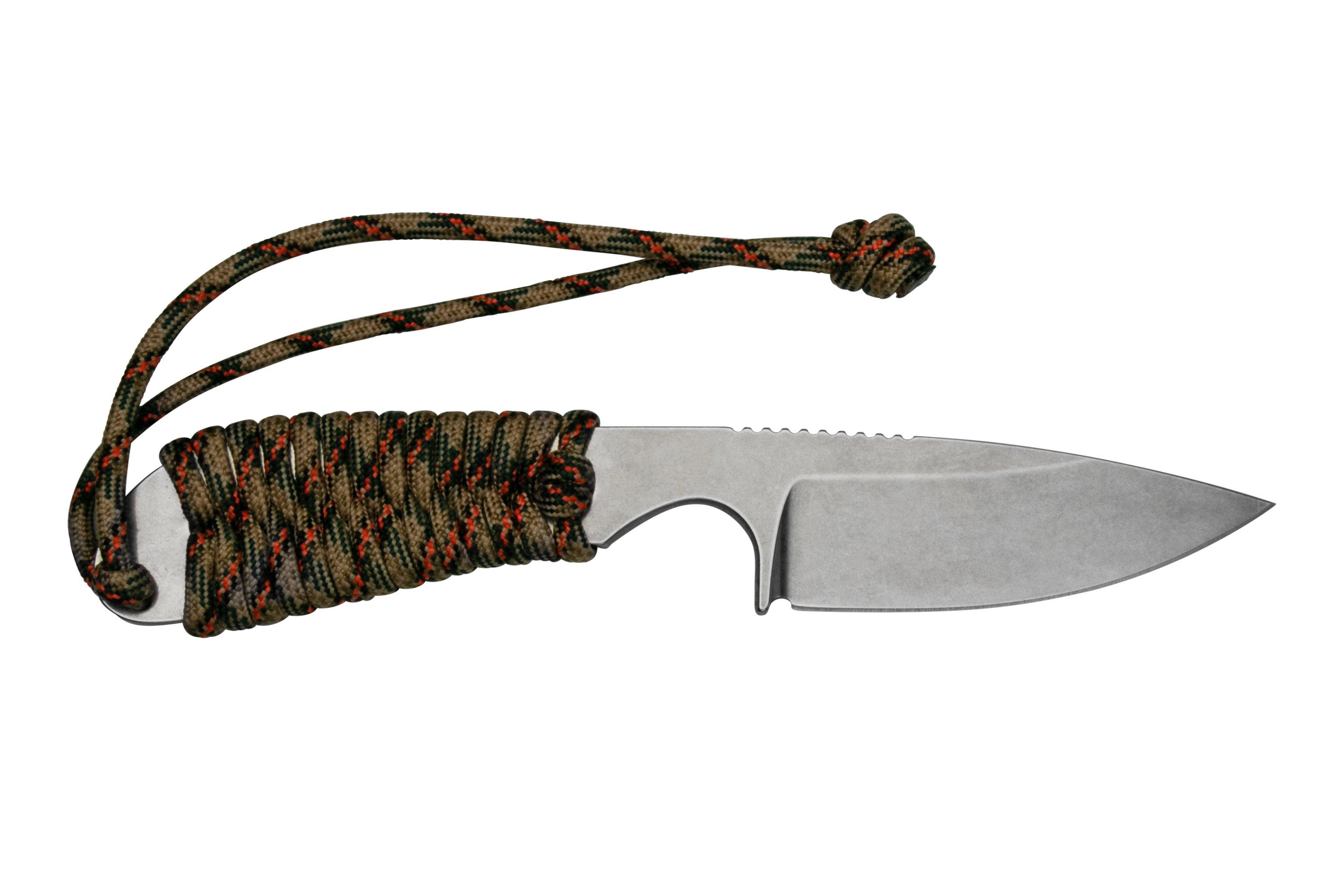 White River Knives M1 Backpacker Camo Paracord neck knife, Kydex sheath ...