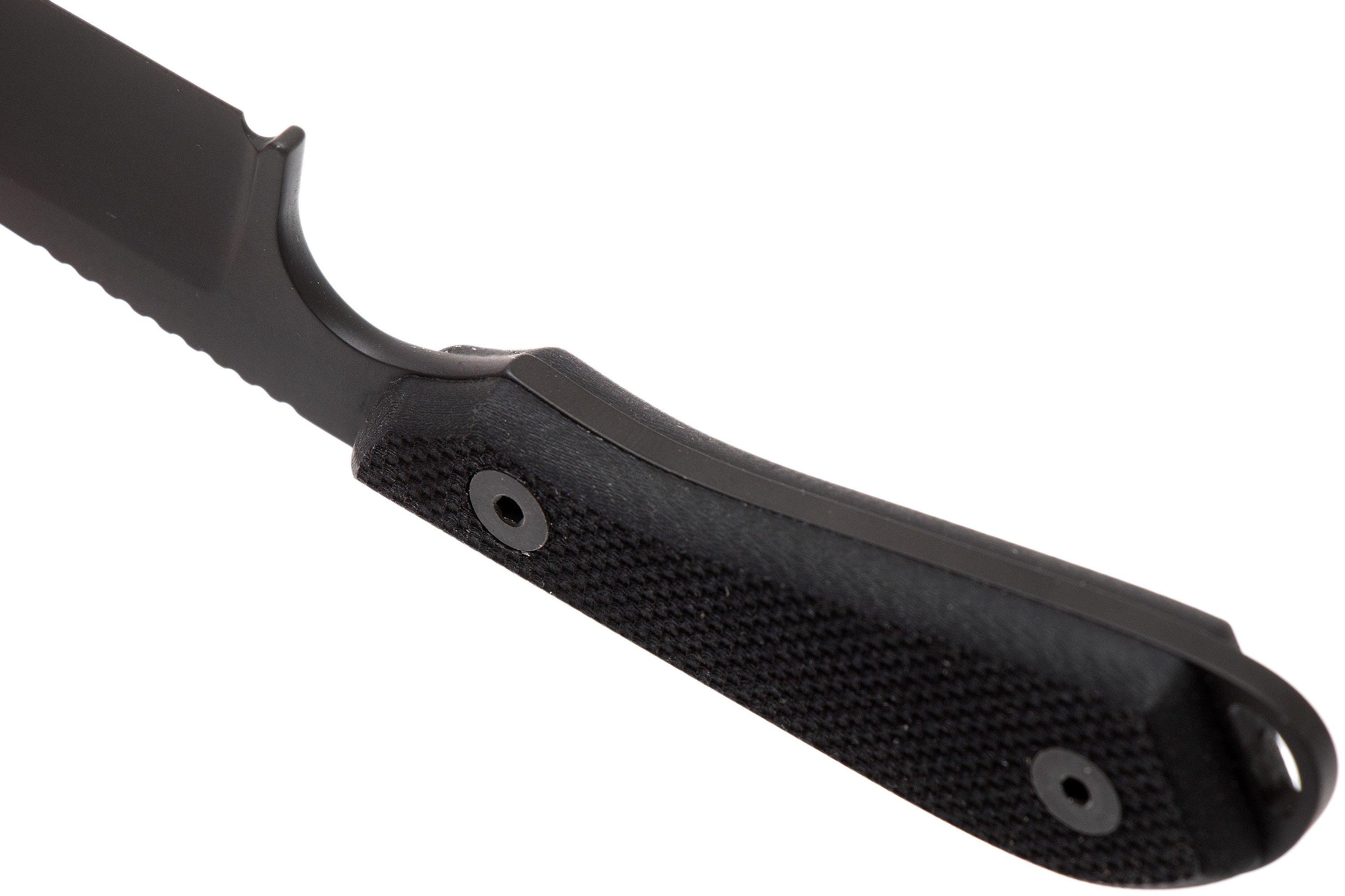 White River Knives M1 Backpacker Pro Black G10, Black Ionbond fixed ...