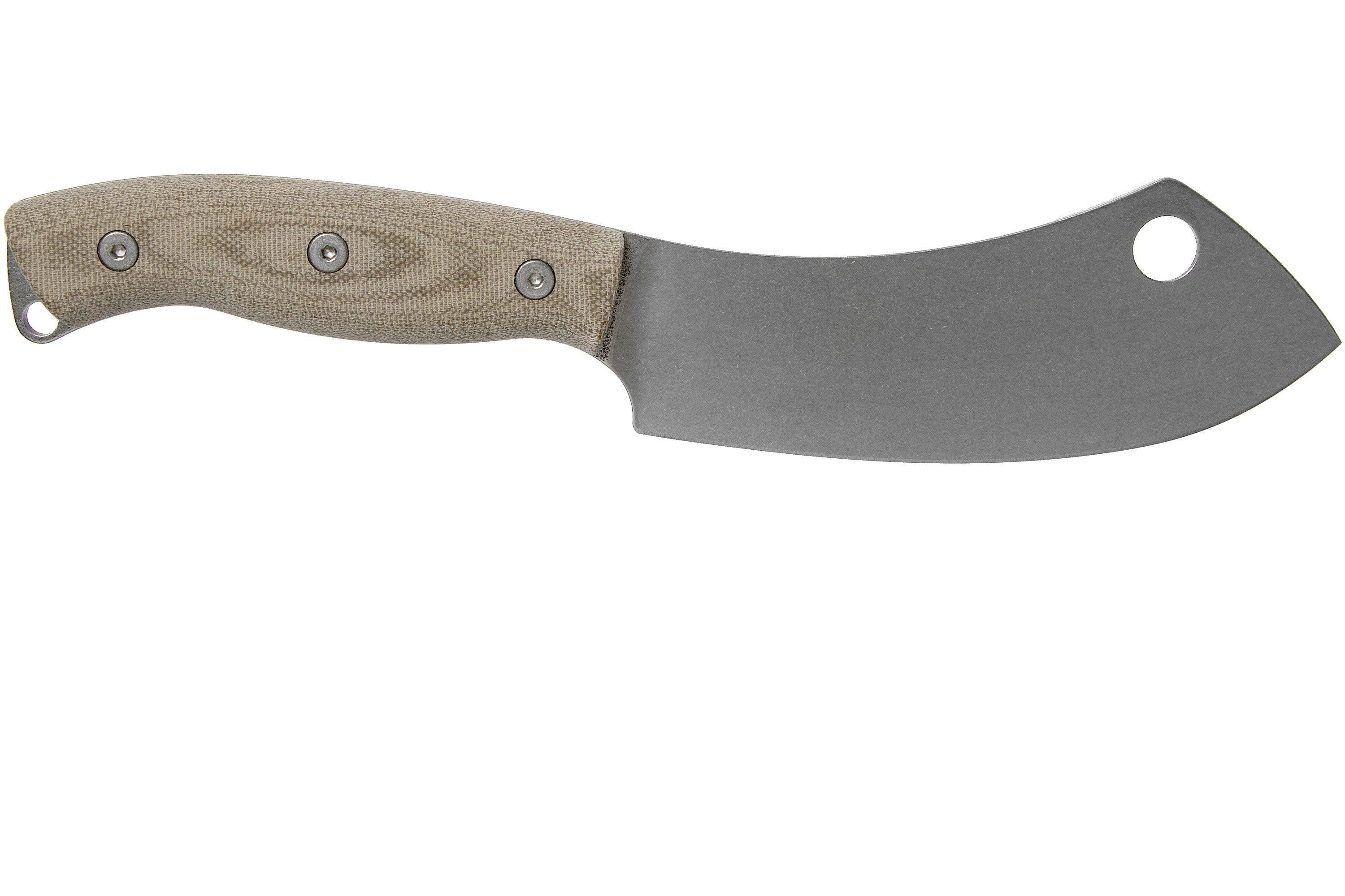 White River Knives Camp Cleaver Natural Canvas Micarta camping knife ...