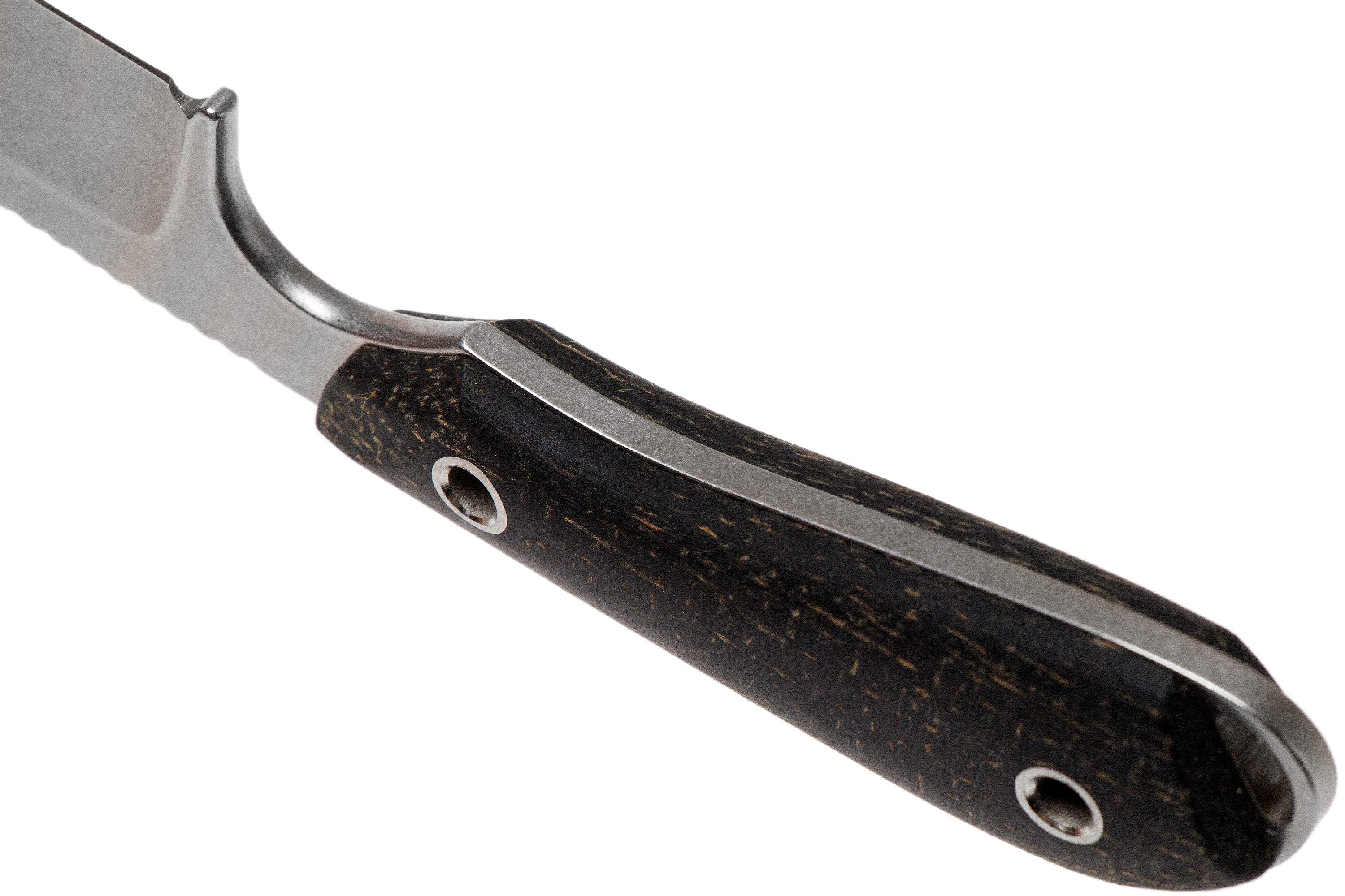 White River Knives M1 Black Burlap Micarta fixed knife, Kydex sheath ...