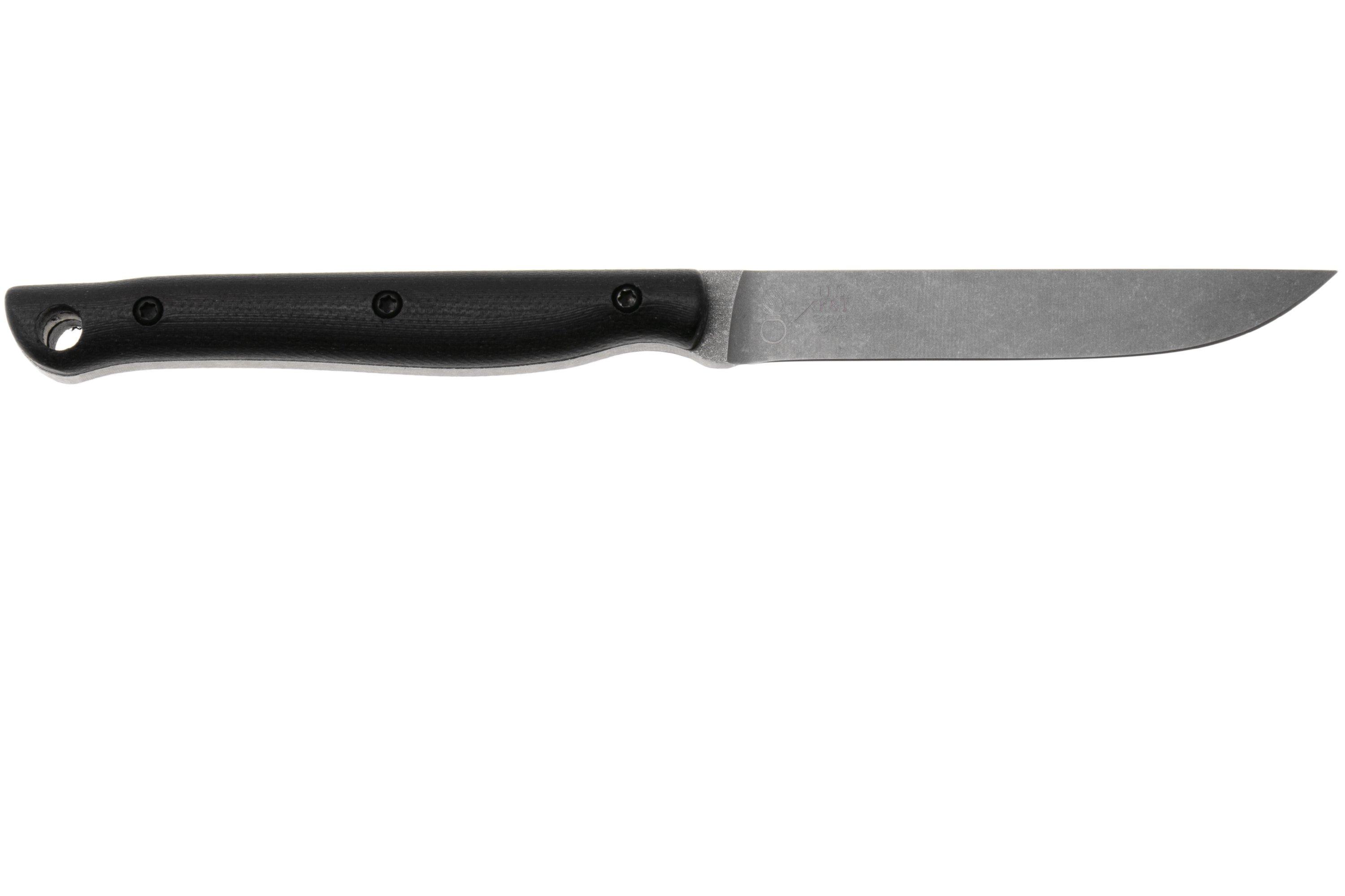 White River Exodus 3, Black Canvas Micarta, Kydex sheath, fixed knife ...