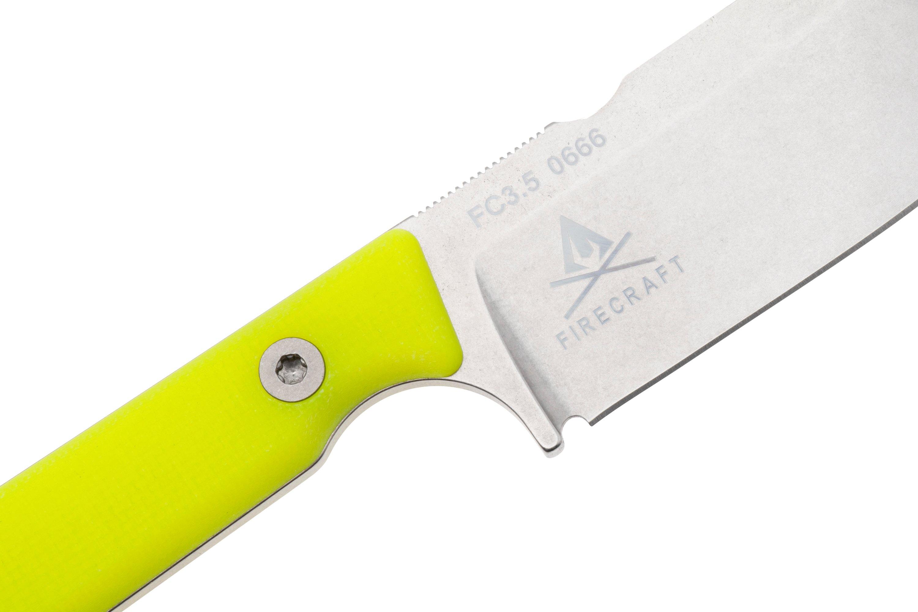 White River Firecraft 3.5 Pro, Stonewashed Magnacut, Yellow G10 ...