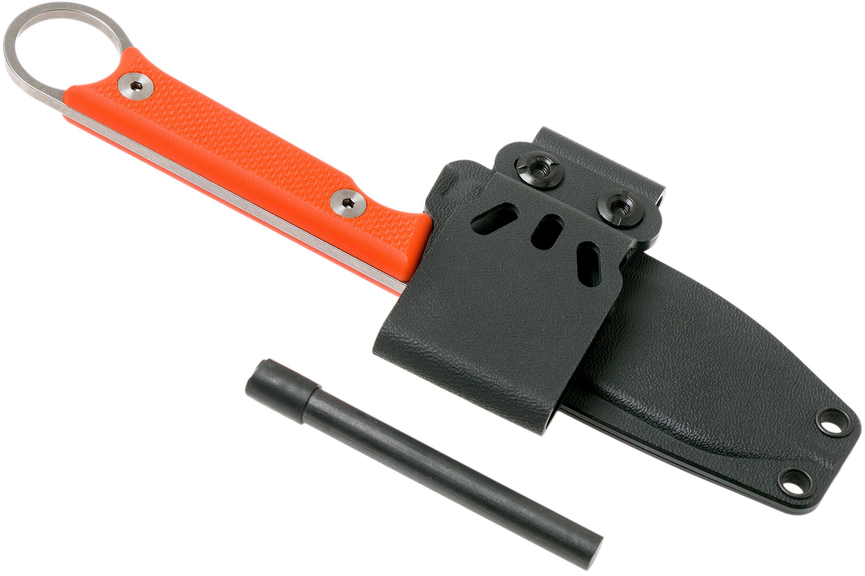 White River Knives FC3.5 Pro Firecraft survival knife Orange G10, Kydex ...