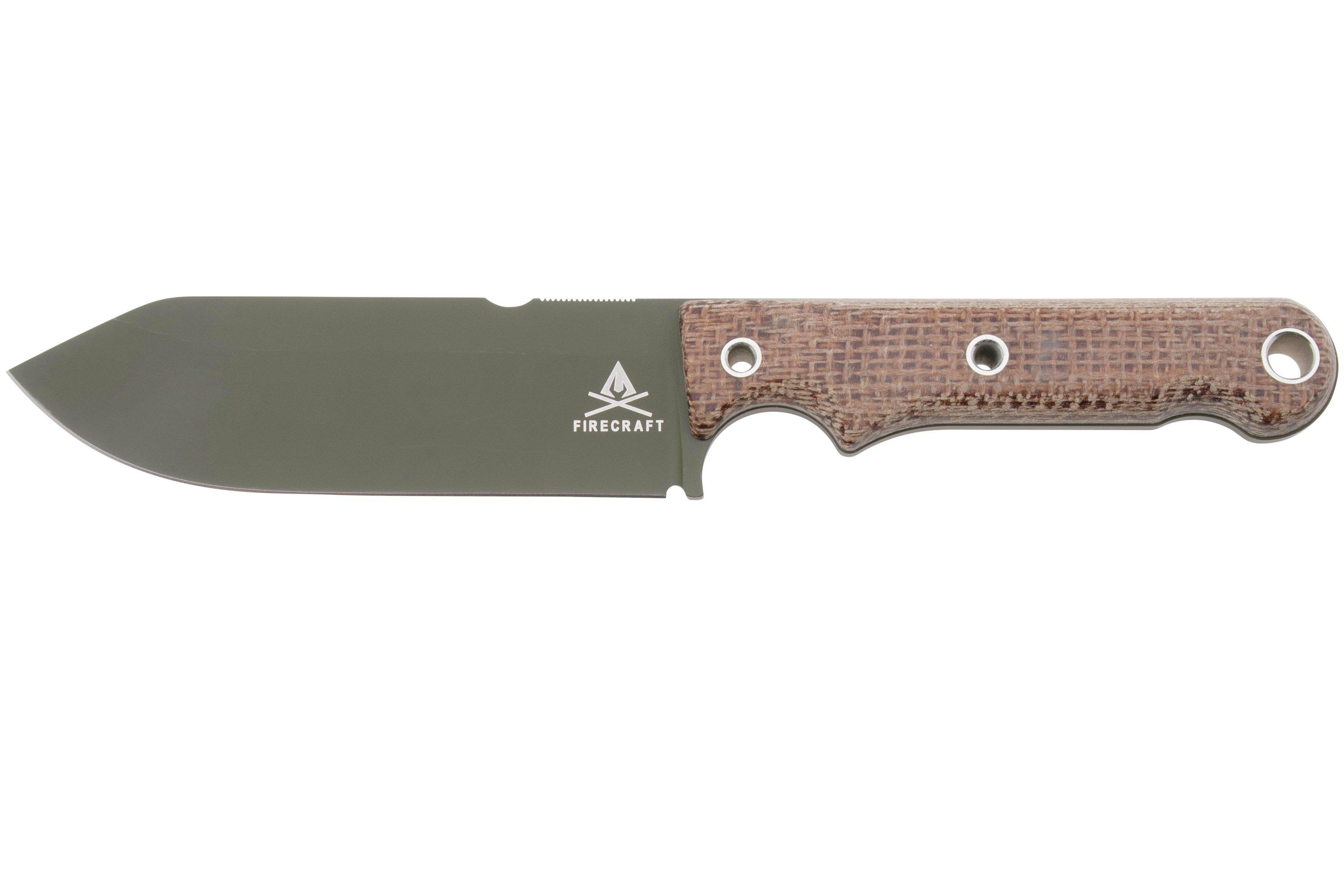 White River Knives Firecraft FC5, WRFC5-3V-BNA-CDG, OD Cerakote CPM3V ...