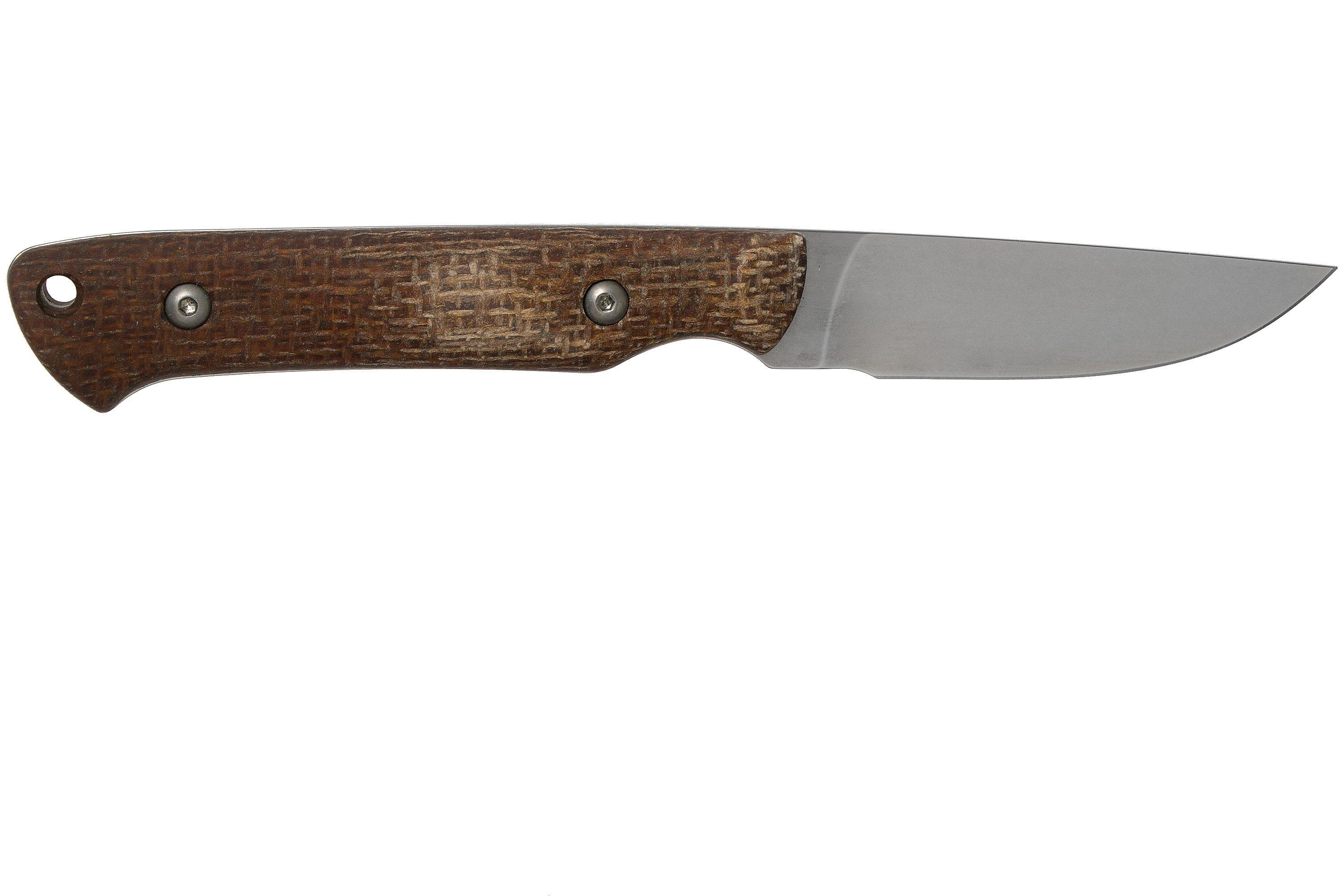 White River Knives Small Game Knife Natural Burlap Micarta hunting ...