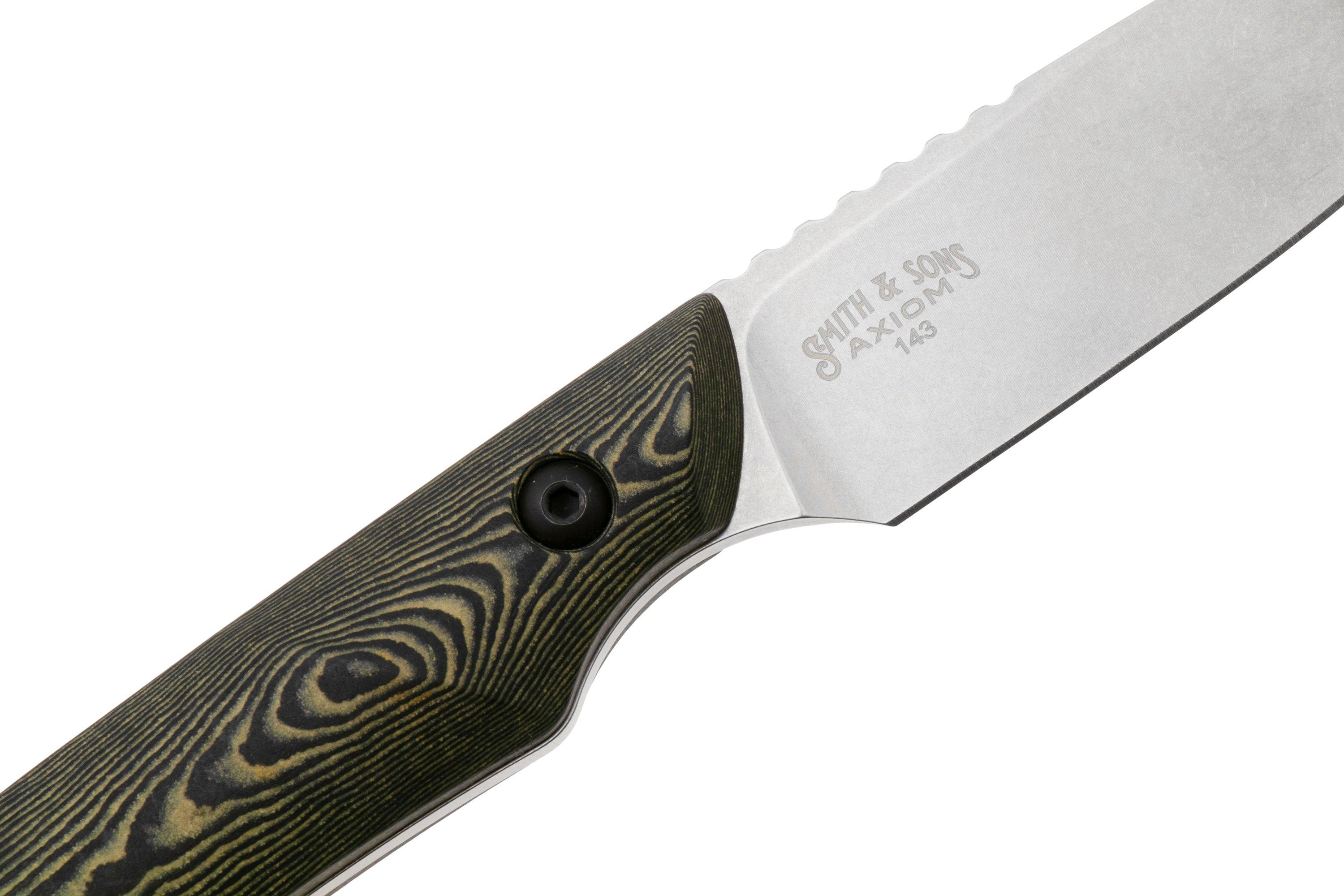 White River Knives Axiom WRSS-AXM-RMB Stonewashed Magnacut, Maple Black ...