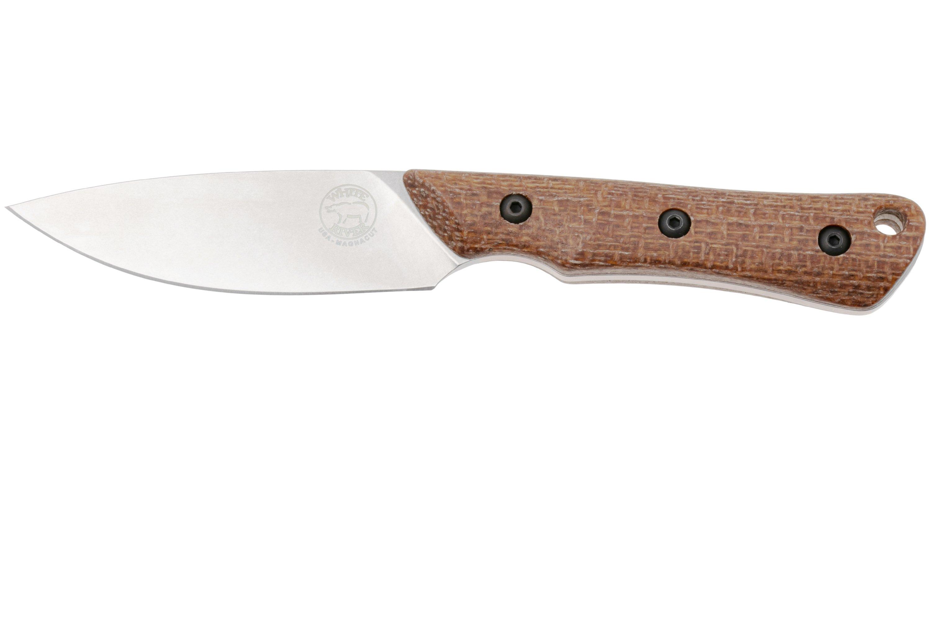 White River Knives Brave WRSS-BRV-BNA Stonewashed Magnacut, Natural ...
