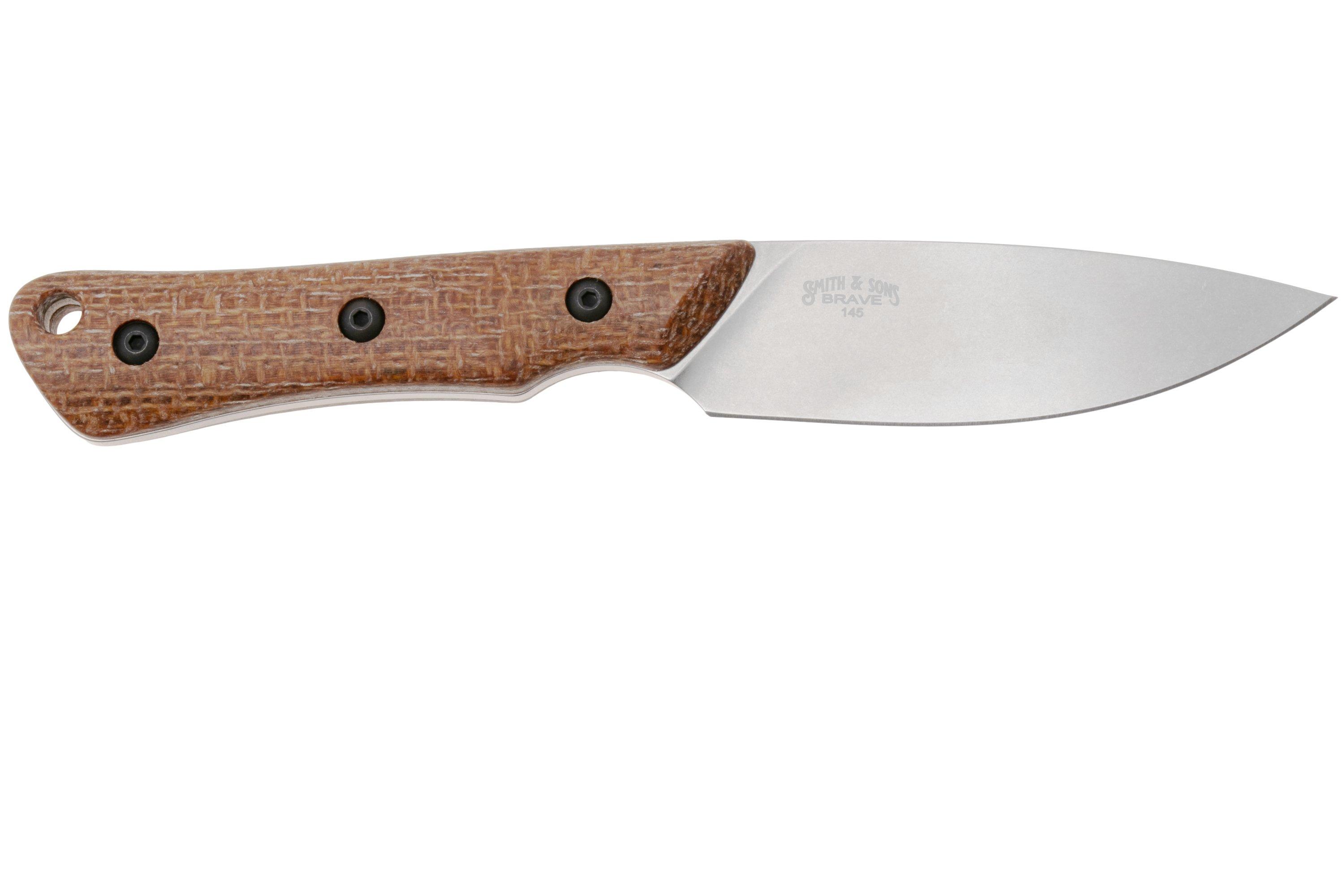 White River Knives Brave WRSS-BRV-BNA Stonewashed MagnaCut, Natural ...