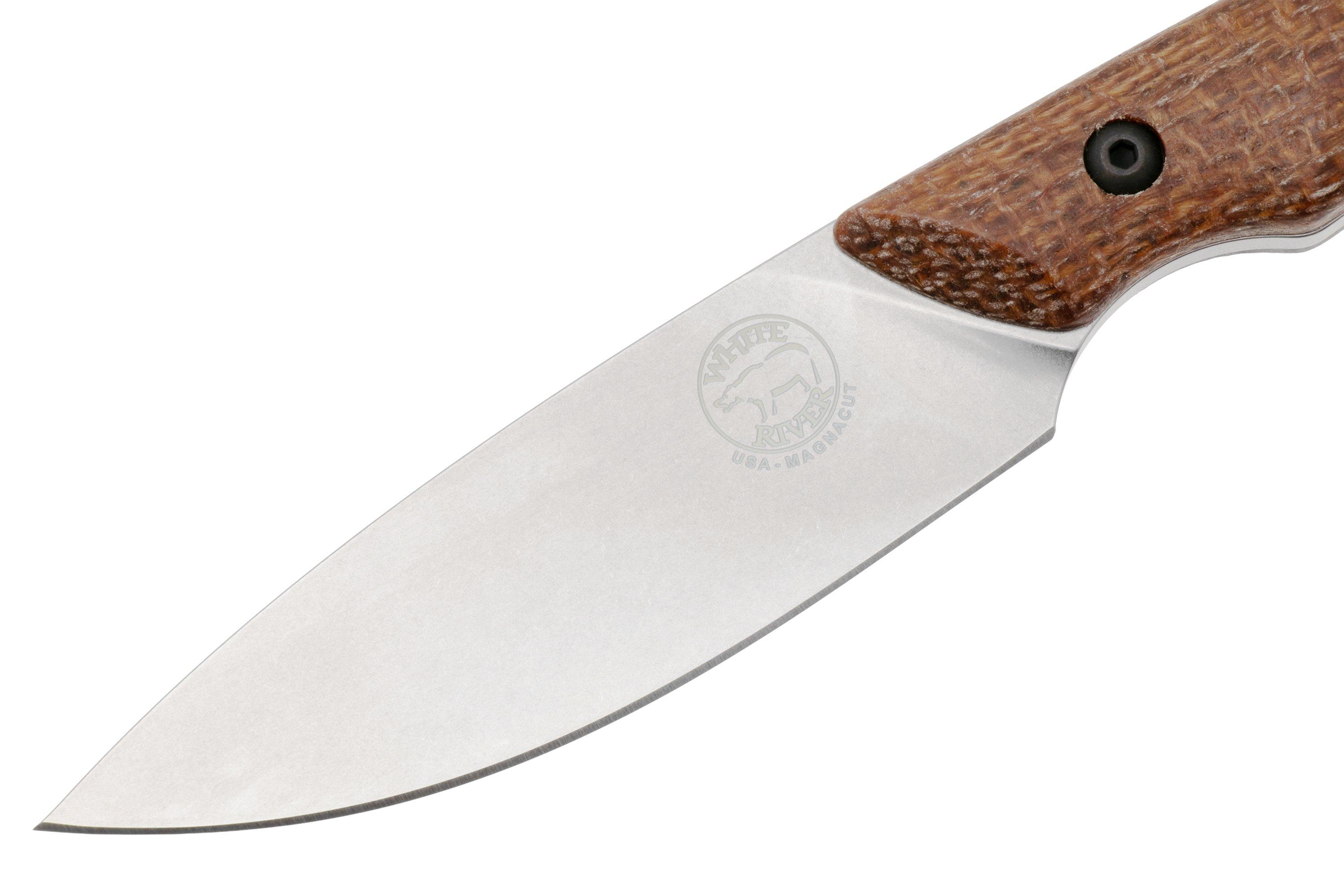 White River Knives Brave WRSS-BRV-BNA Stonewashed Magnacut, Natural ...