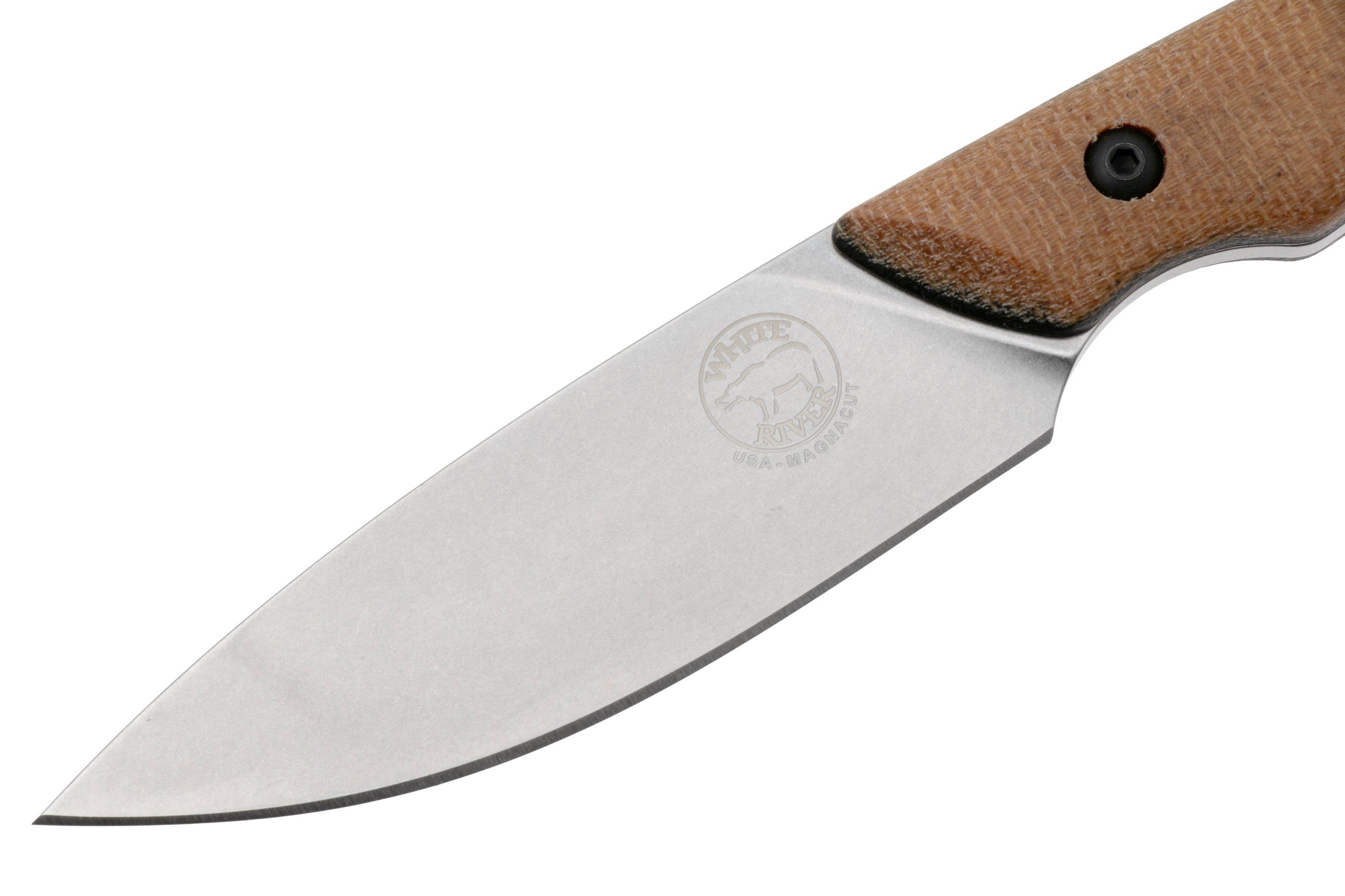 White River Knives Brave WRSS-BRV-MNB Stonewashed Magnacut, Natural ...