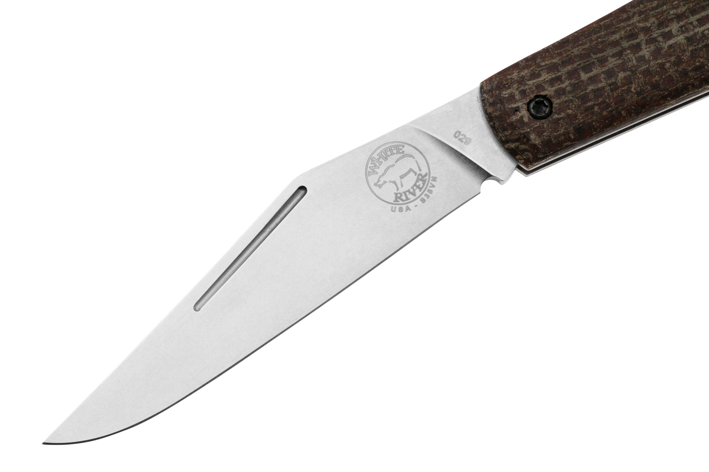 White River Knives Trailhead Trapper THT-BNA S35VN, Natural Micarta ...