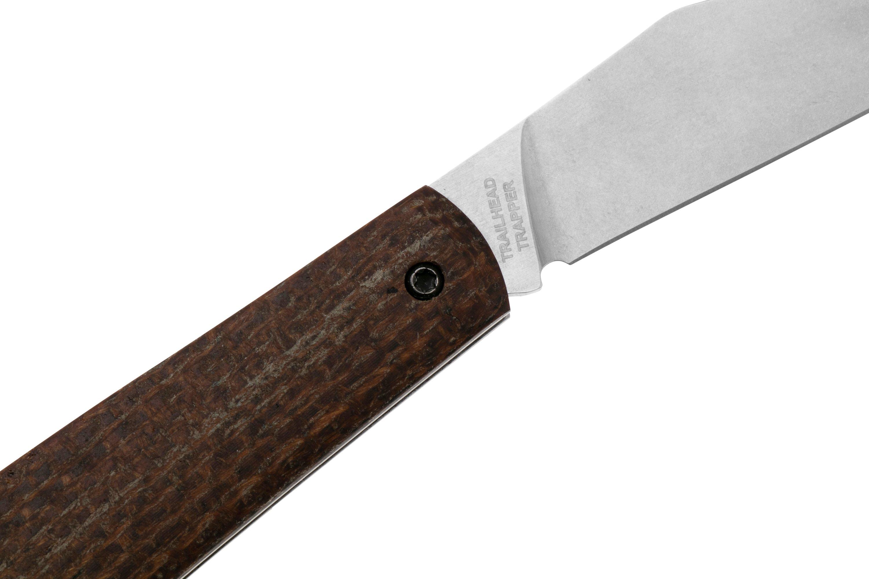 White River Knives Trailhead Trapper THT-BNA S35VN, Natural Micarta ...
