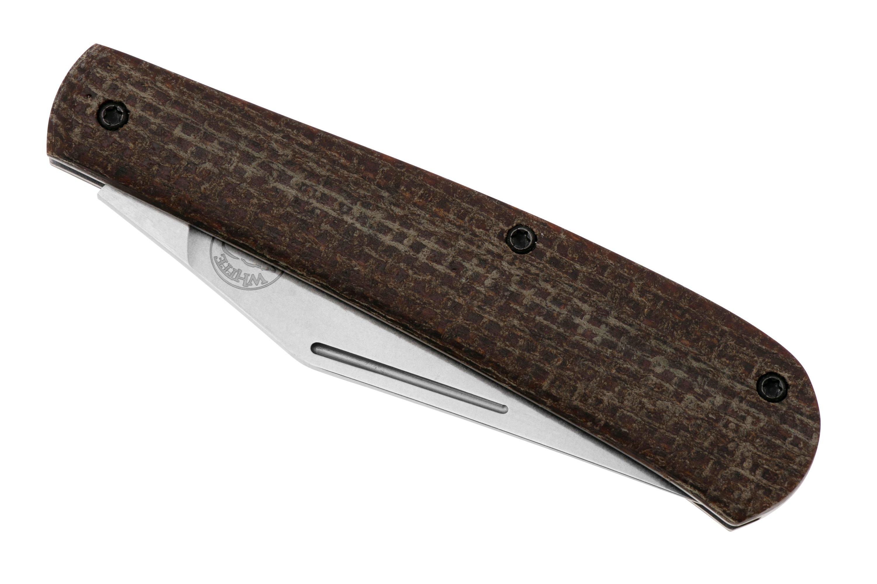 White River Knives Trailhead Trapper THT-BNA S35VN, Natural Micarta ...