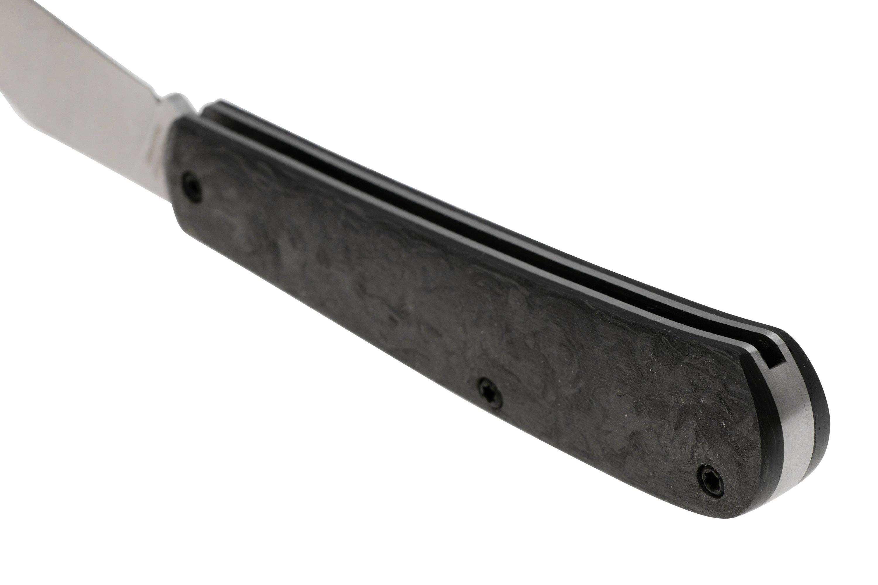 White River Knives Trailhead Trapper WRTHT-CFB, S35VN, Carbon Fiber ...