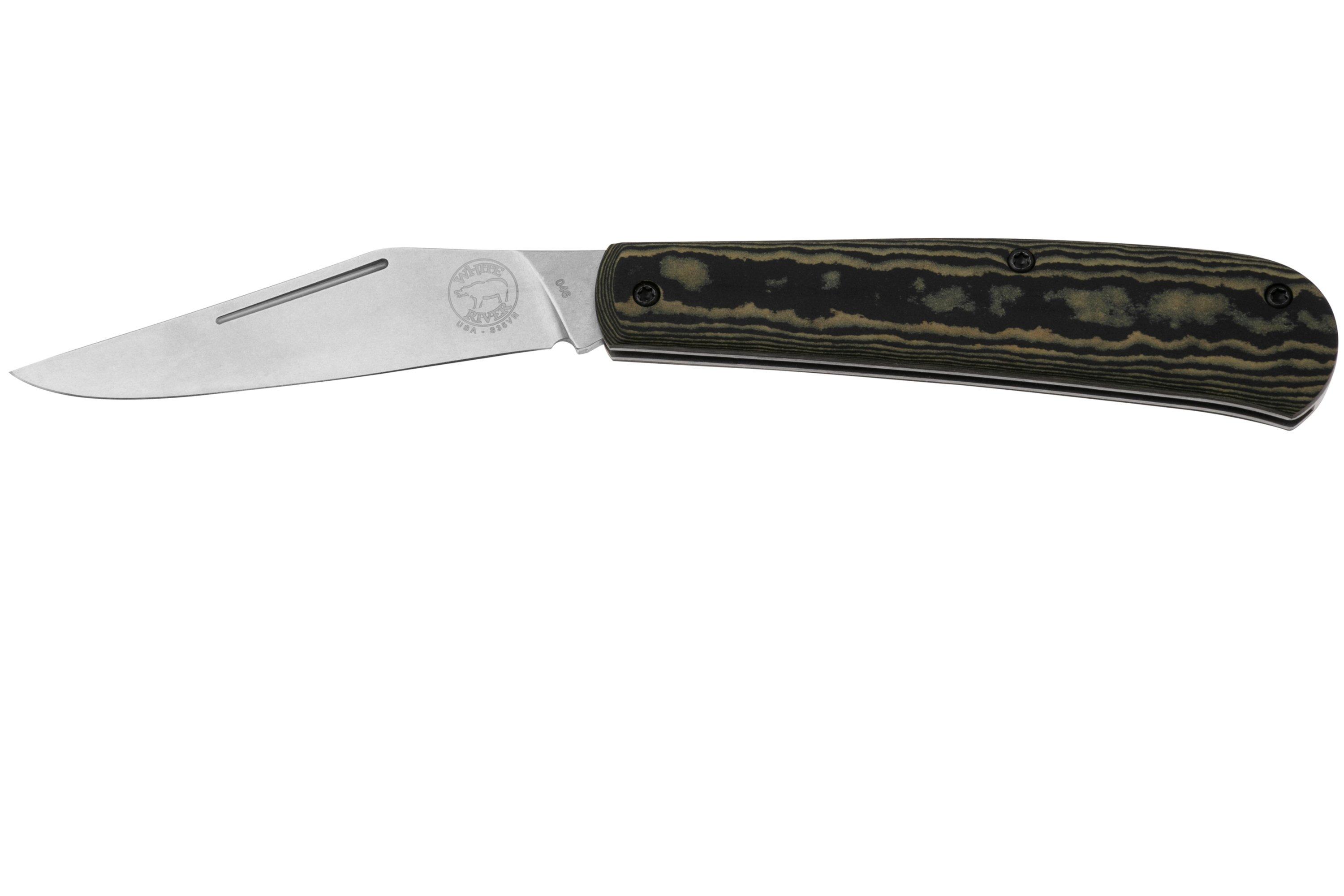White River Knives Trailhead Trapper THT-RMB S35VN, Maple and Black ...
