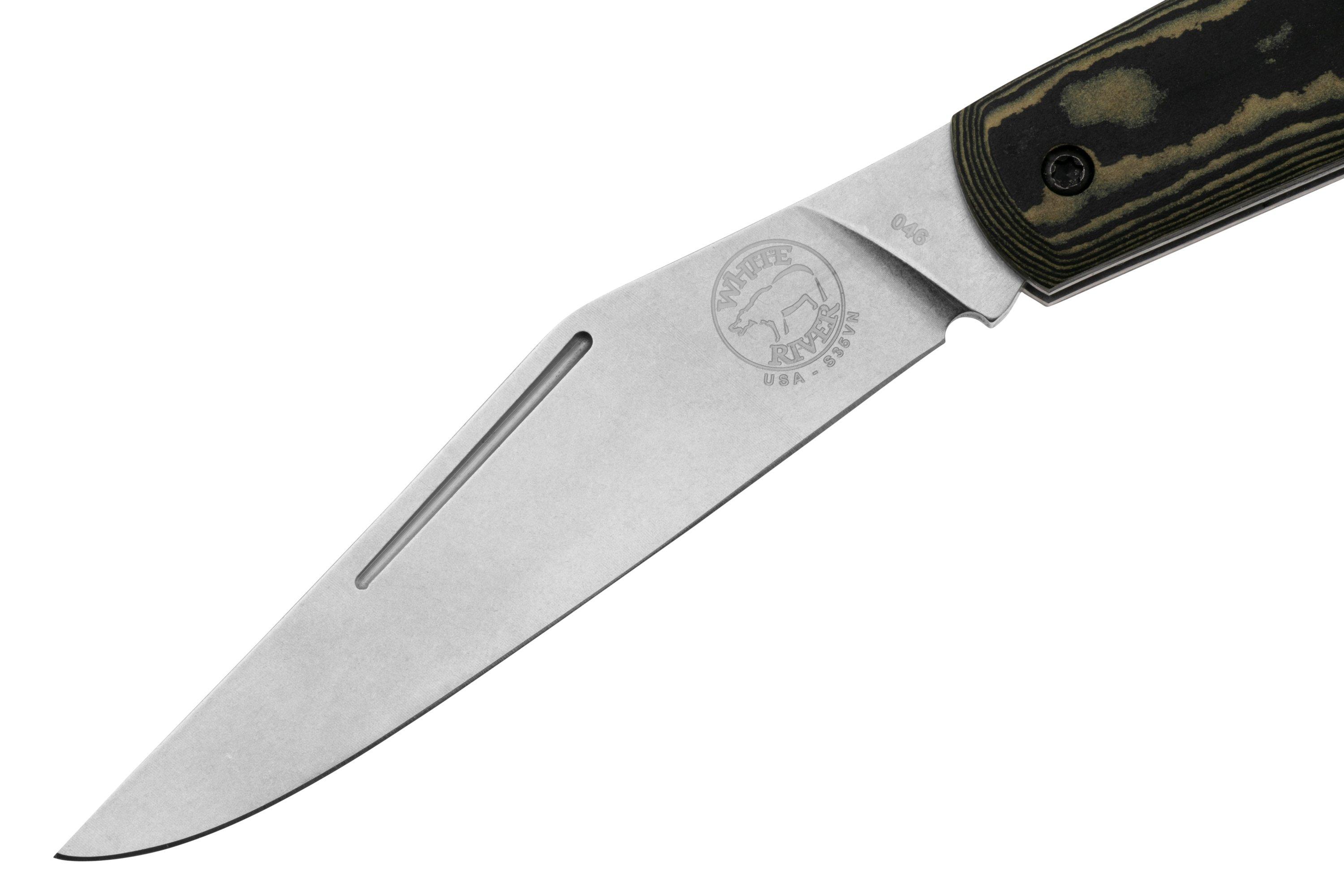 White River Knives Trailhead Trapper THT-RMB S35VN, Maple and Black ...