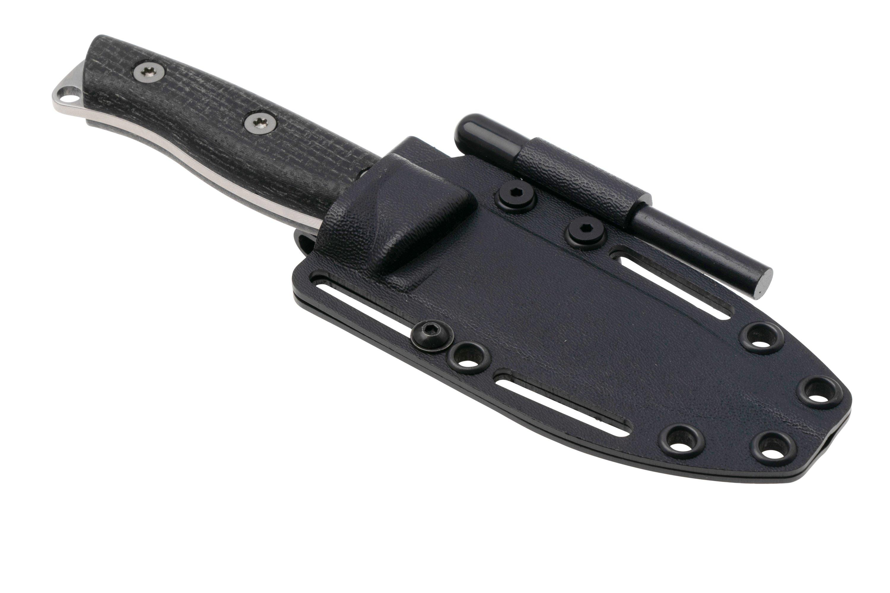 White River Knives Ursus Cub UR35-BBL CPM MagnaCut, Black Burlap ...