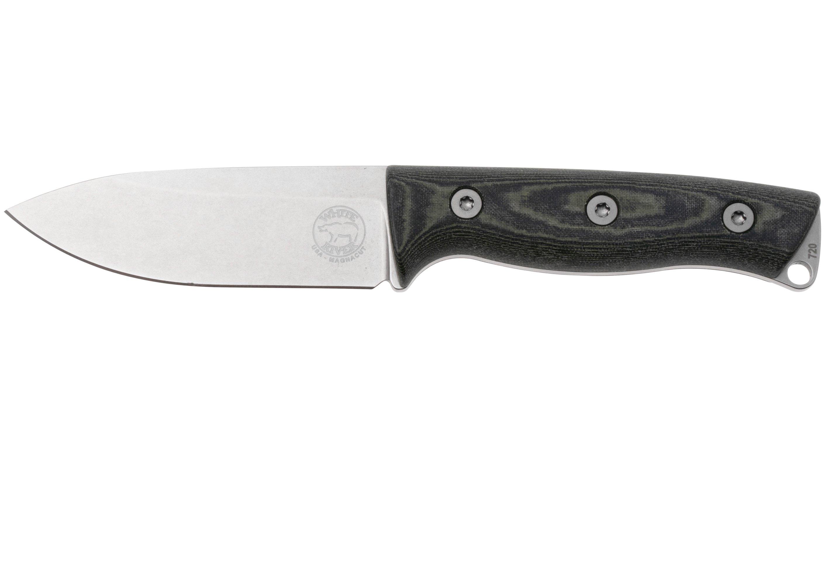 White River Knives Ursus Cub UR35-LBO CPM MagnaCut, OD-Green Linen ...