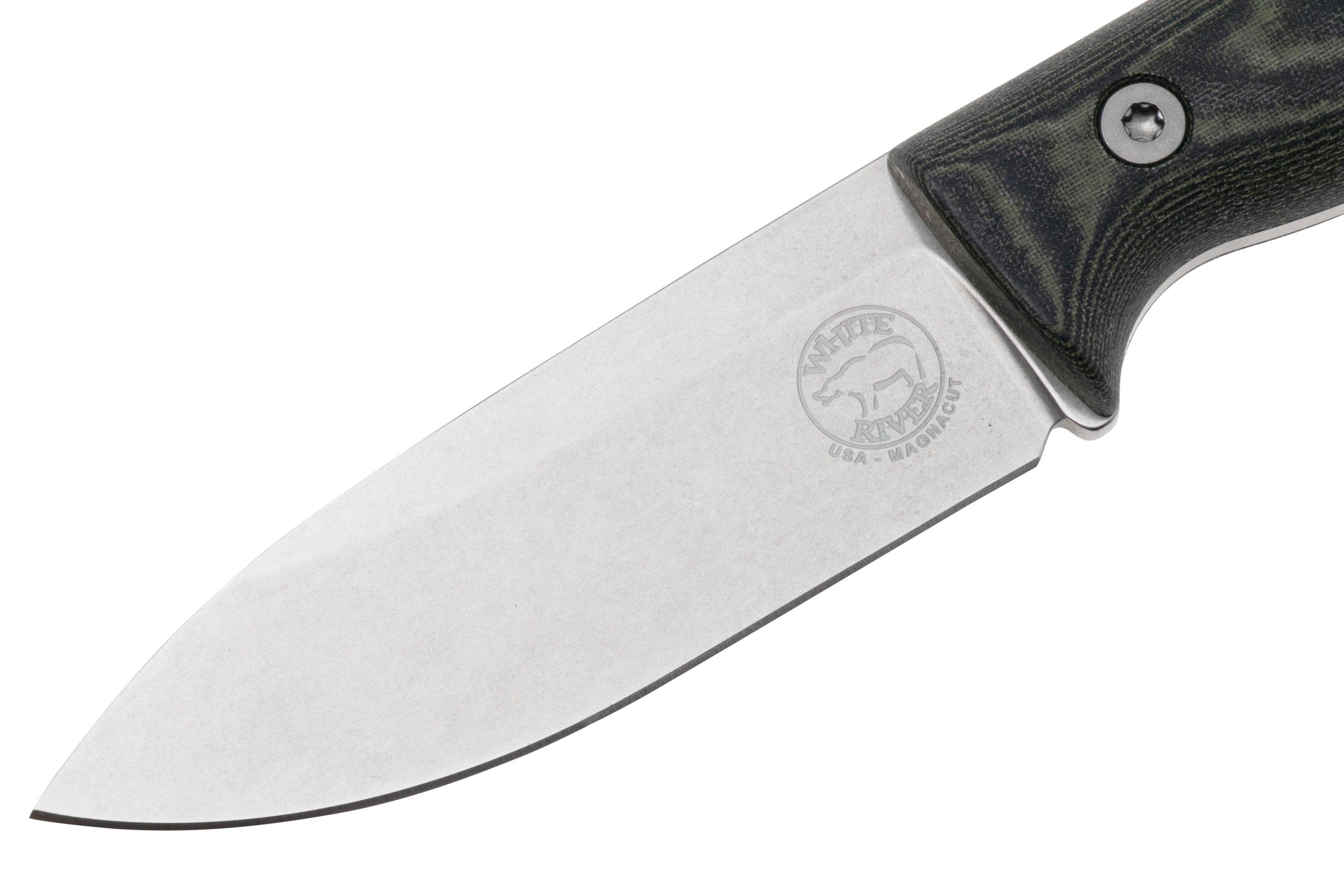 White River Knives Ursus Cub UR35-LBO CPM MagnaCut, OD-Green Linen ...
