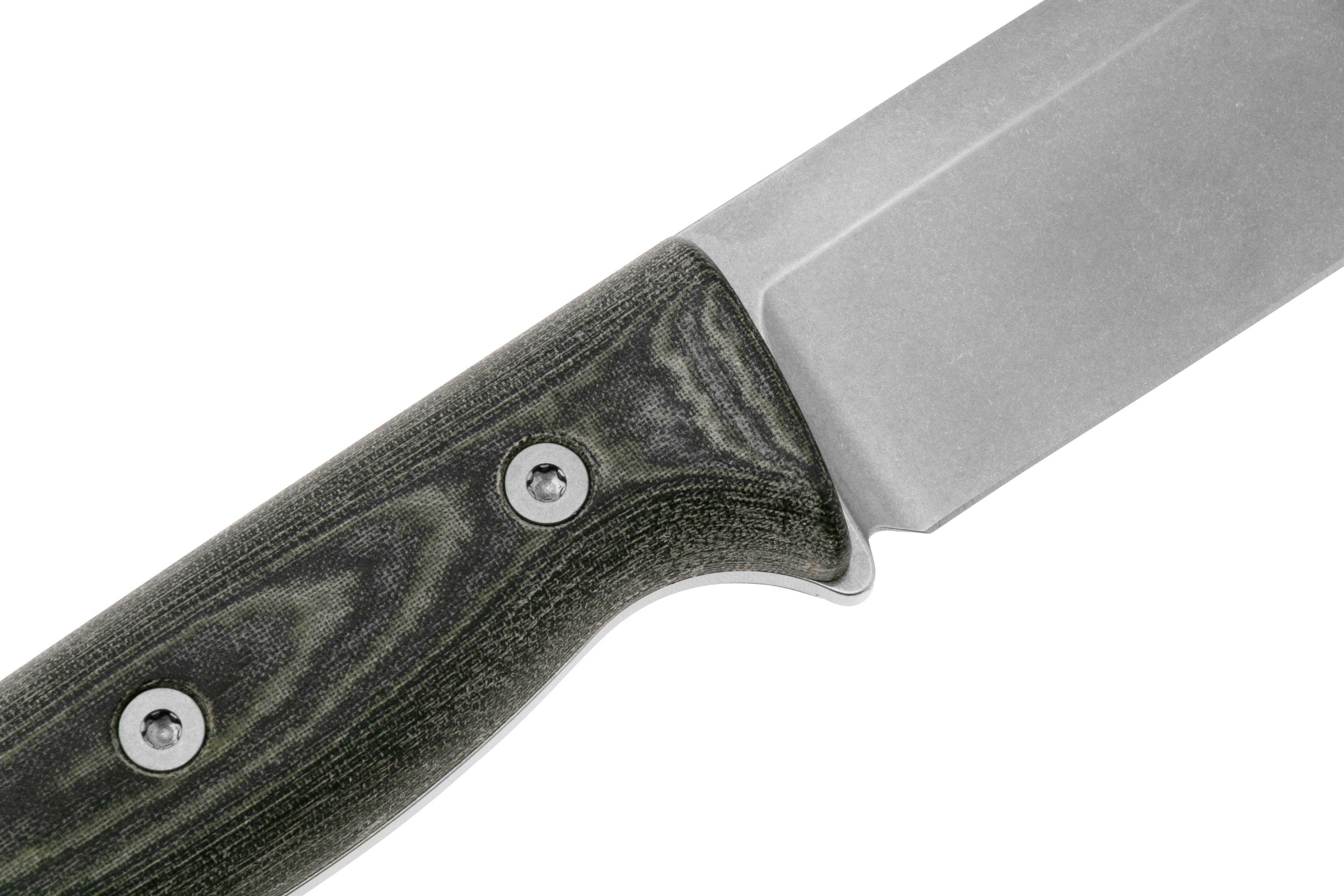 White River Knives Ursus 45 MagnaCut Black & OD Green Linen Micarta ...