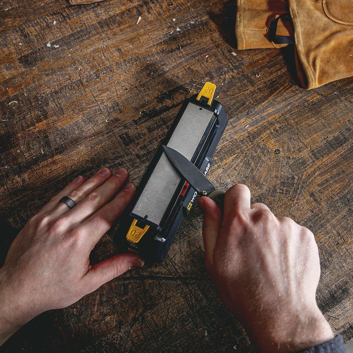 Work sharp Benchstone Tri-brasive knife sharpener, WSBCHBSS ...