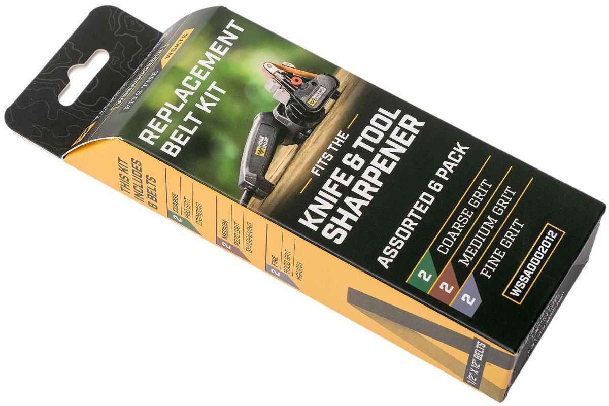 Work Sharp Knife & Tool Sharpener Assortment 6 Pack Belt Kit ...