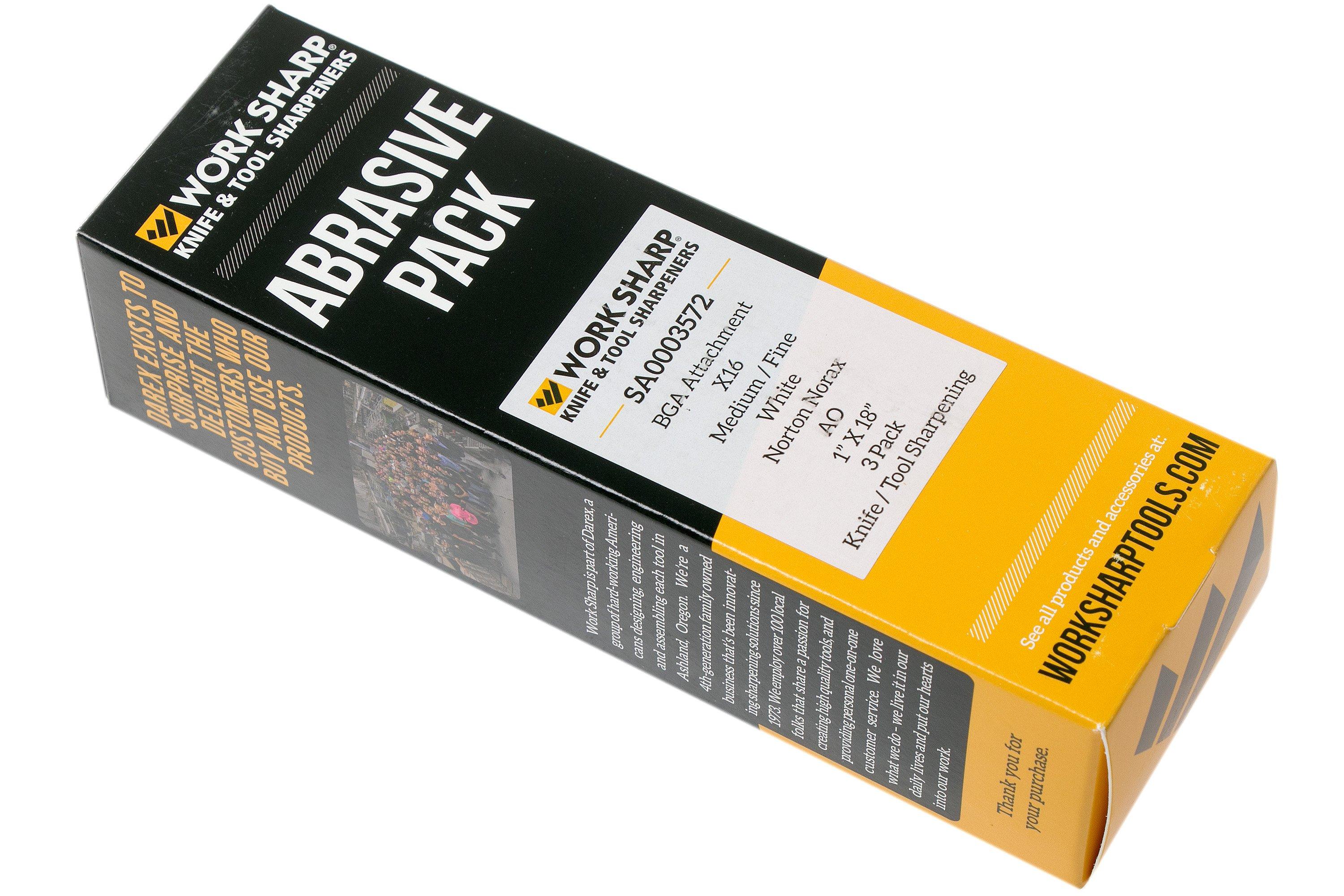 Work Sharp Blade Grinding Attachment sharpening belt set, X16 medium ...