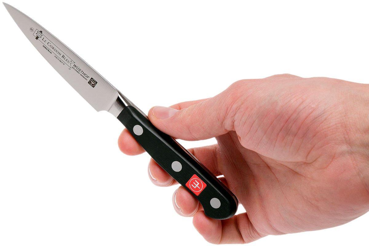 Wüsthof Cordon Bleu Couteau d'office 9 cm, avec aiguiseur à couteaux ...