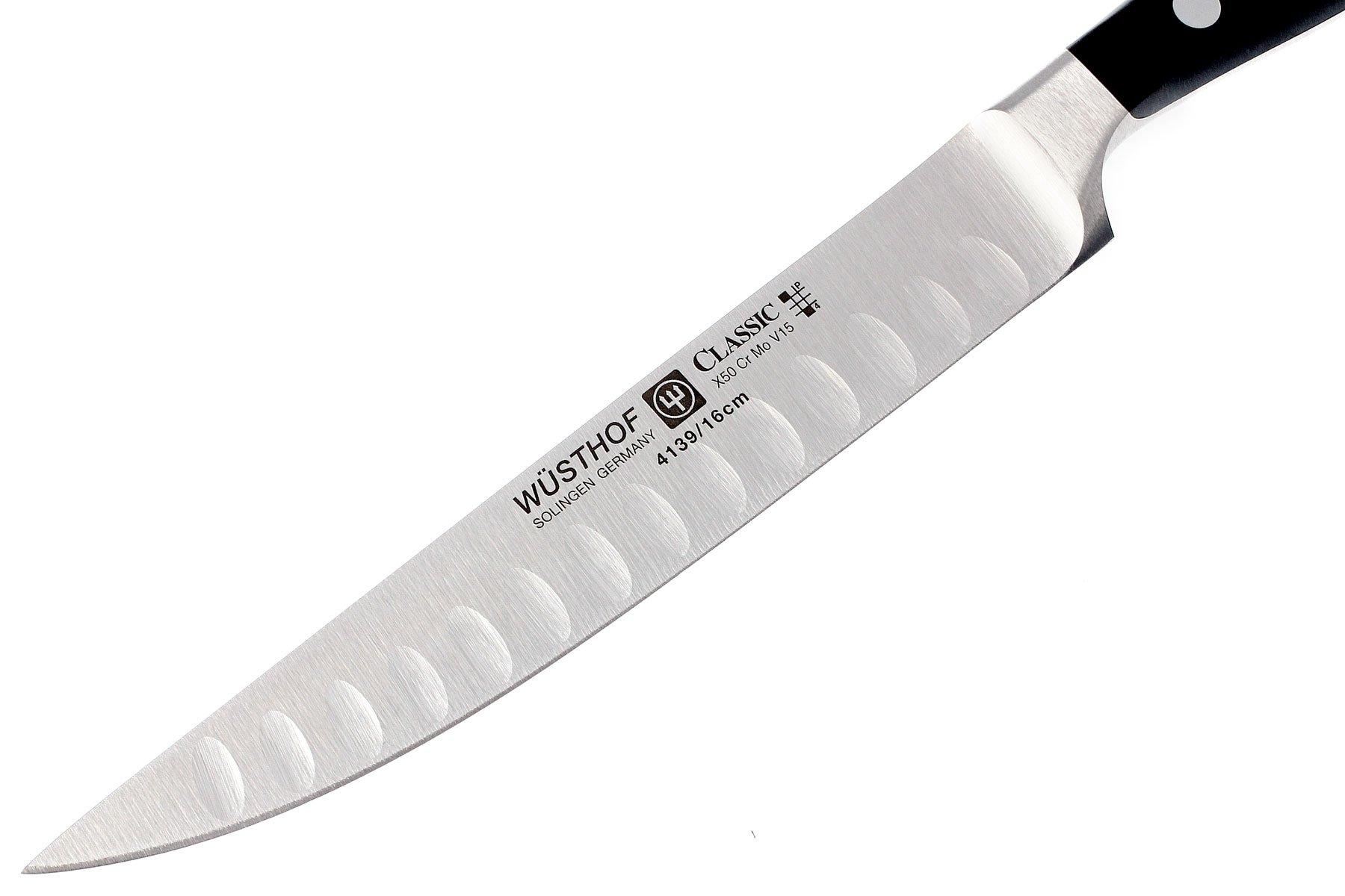 Wüsthof Classic Keukenmes met kuiltjes 16 cm, 4139 | Voordelig kopen ...